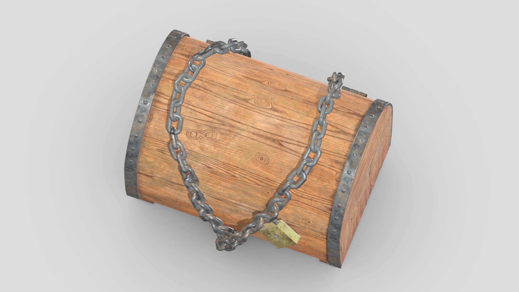 Treasure Chest Box 06 Low Poly - 3D Model by frezzy