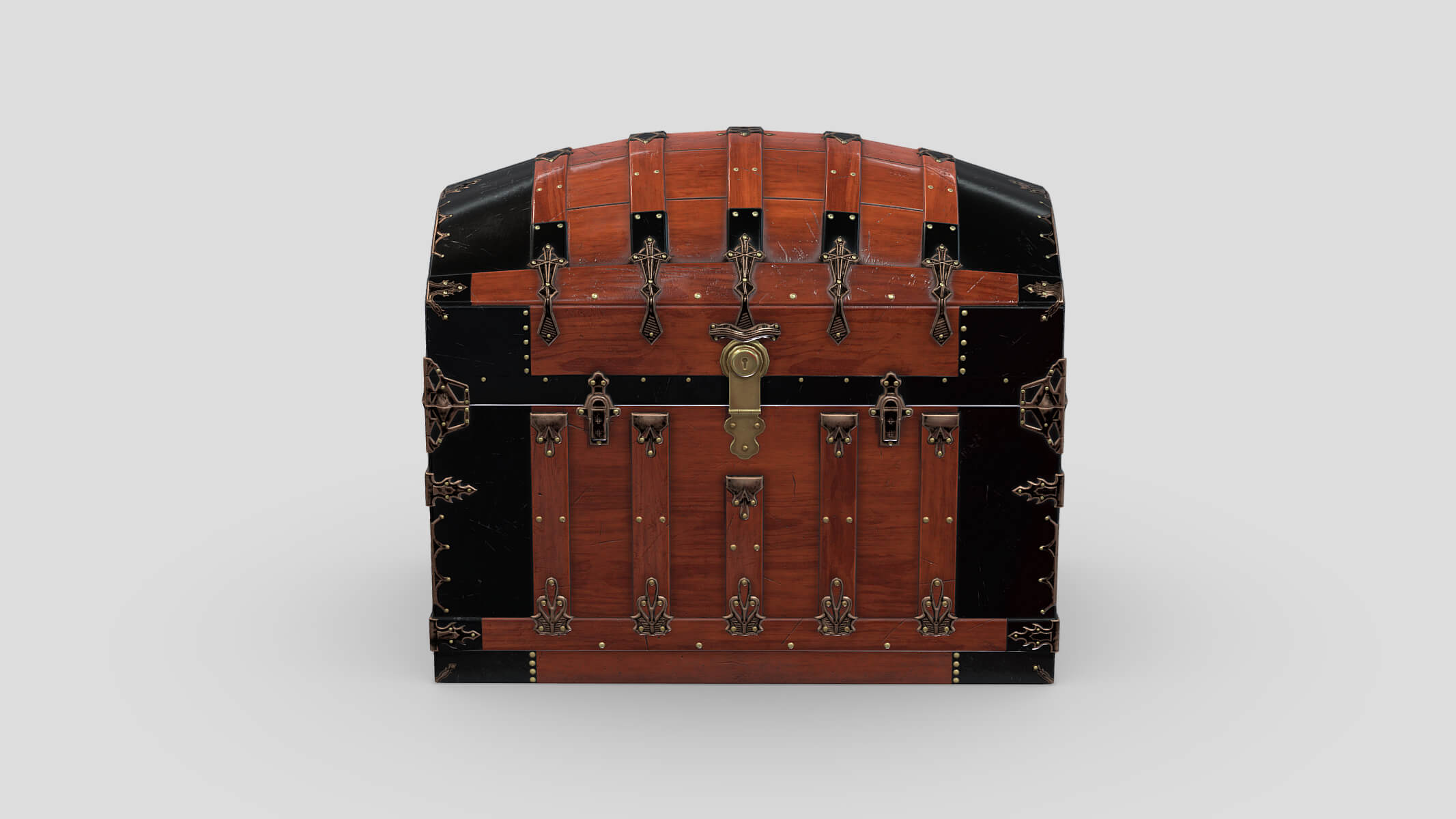 Treasure Chest Box 09 Low Poly - 3D Model by frezzy