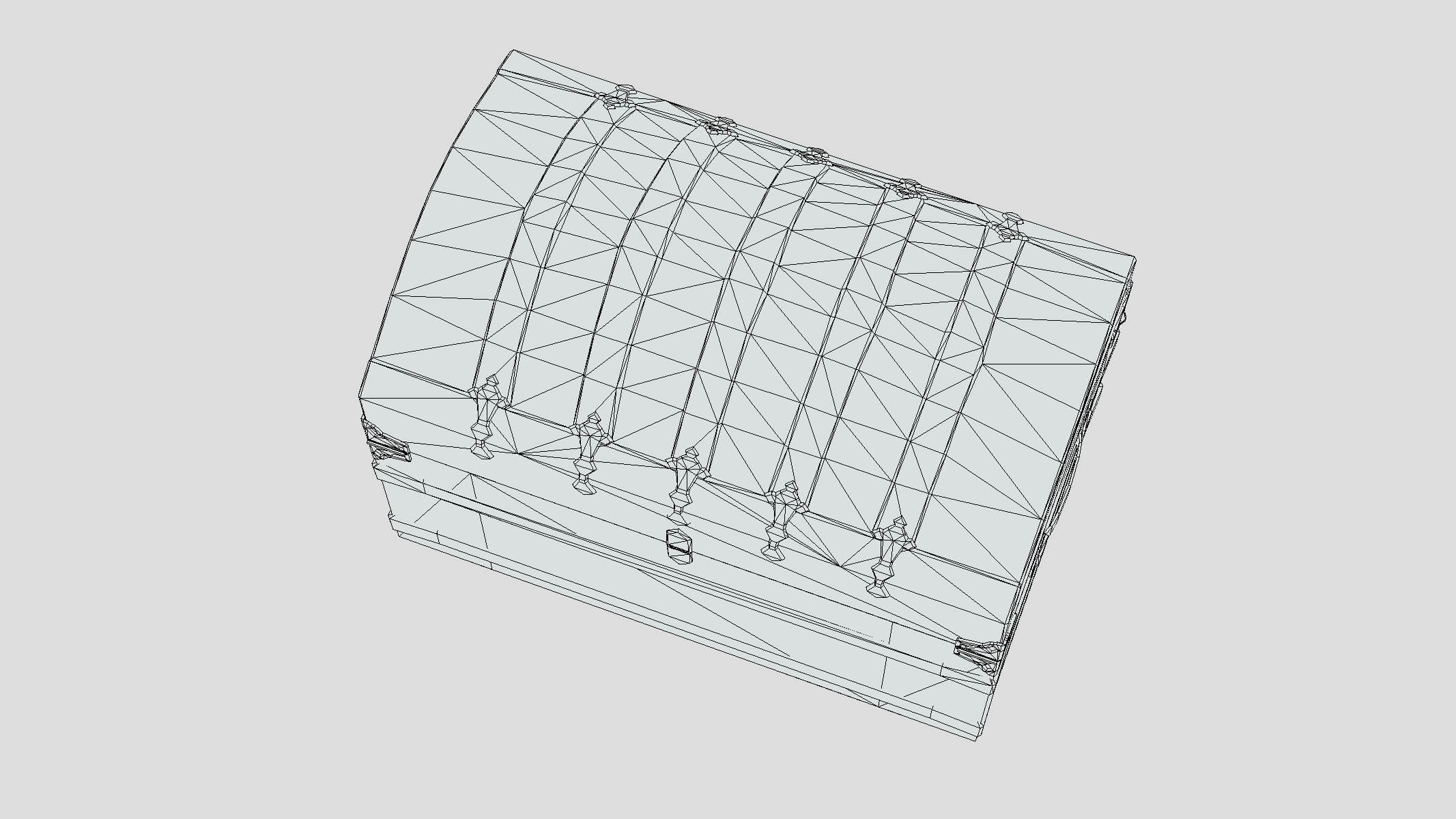 Treasure Chest Box 09 Low Poly - 3D Model by frezzy