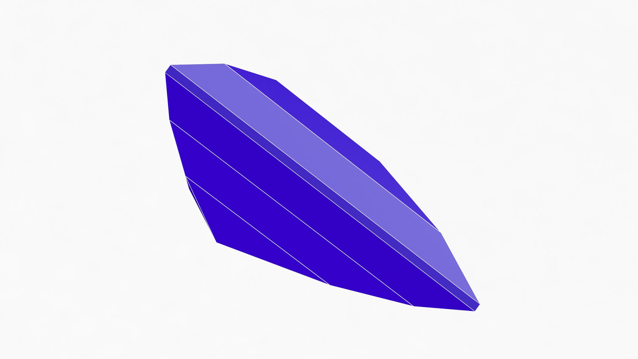 Triangle Gemstone - 3D Model by frezzy