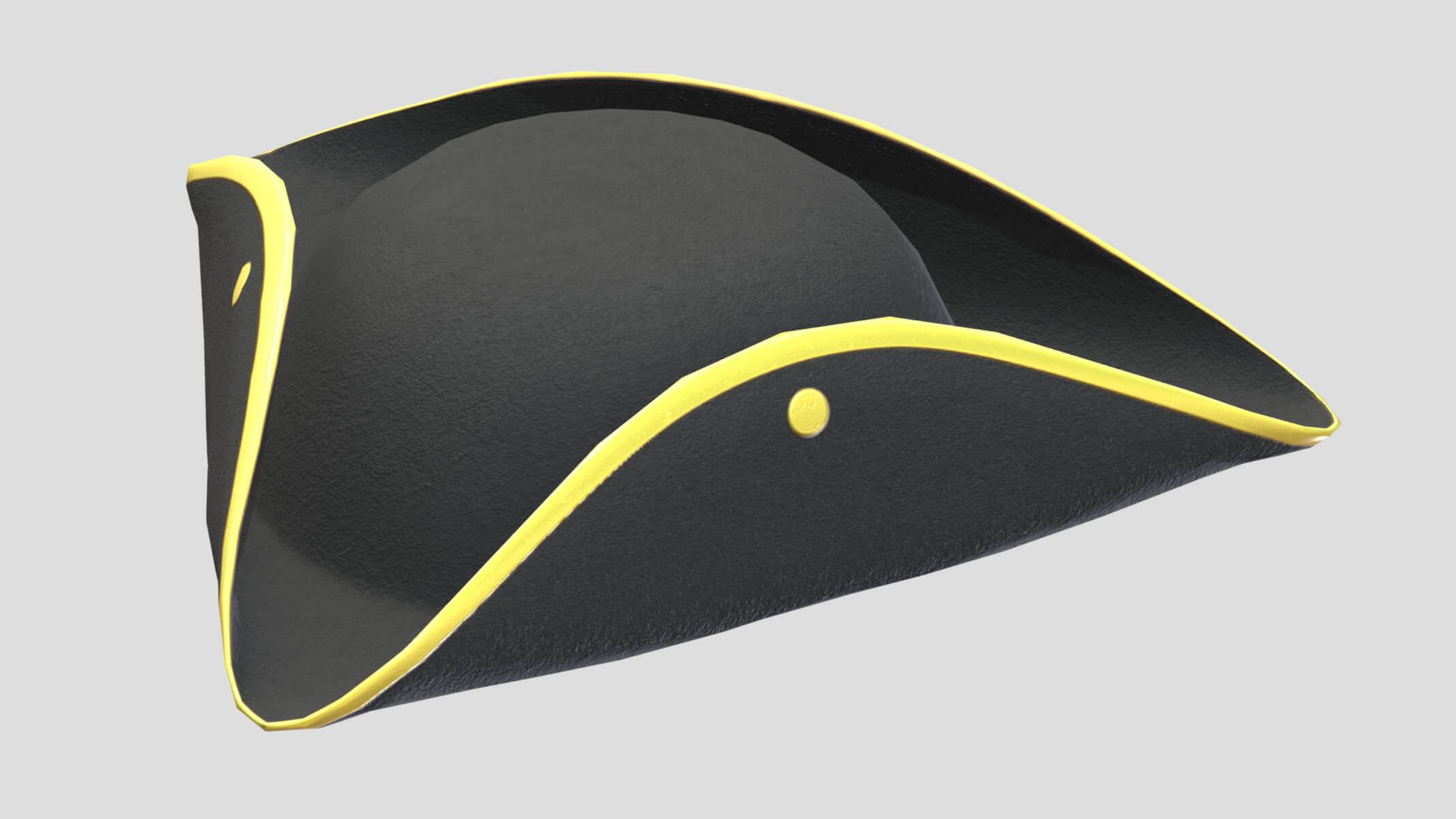 Tricorn Hat Low Poly - 3D Model by frezzy