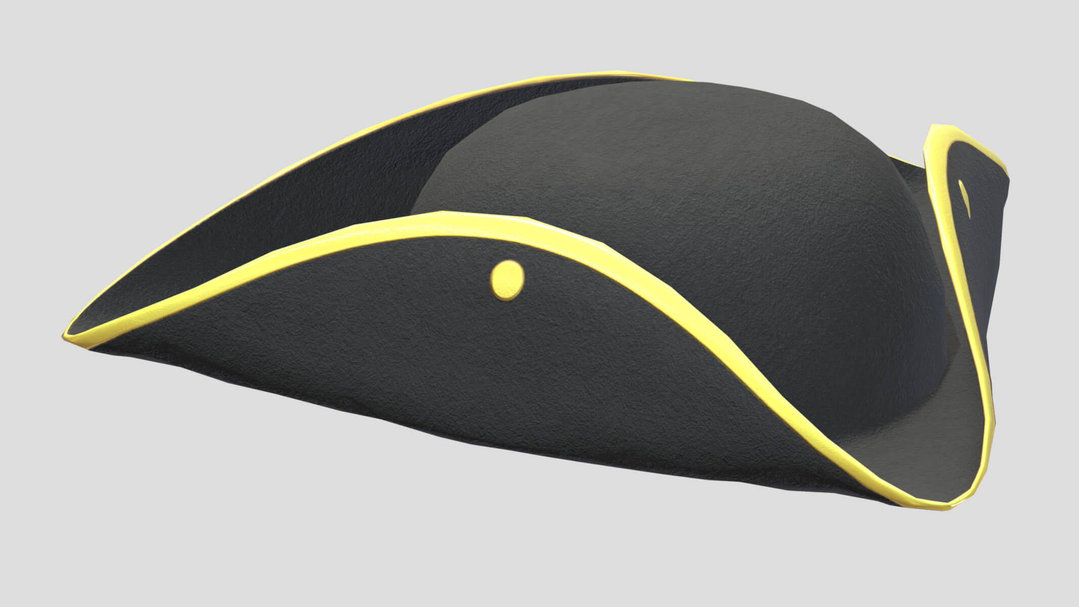 Tricorn Hat Low Poly - 3D Model by frezzy