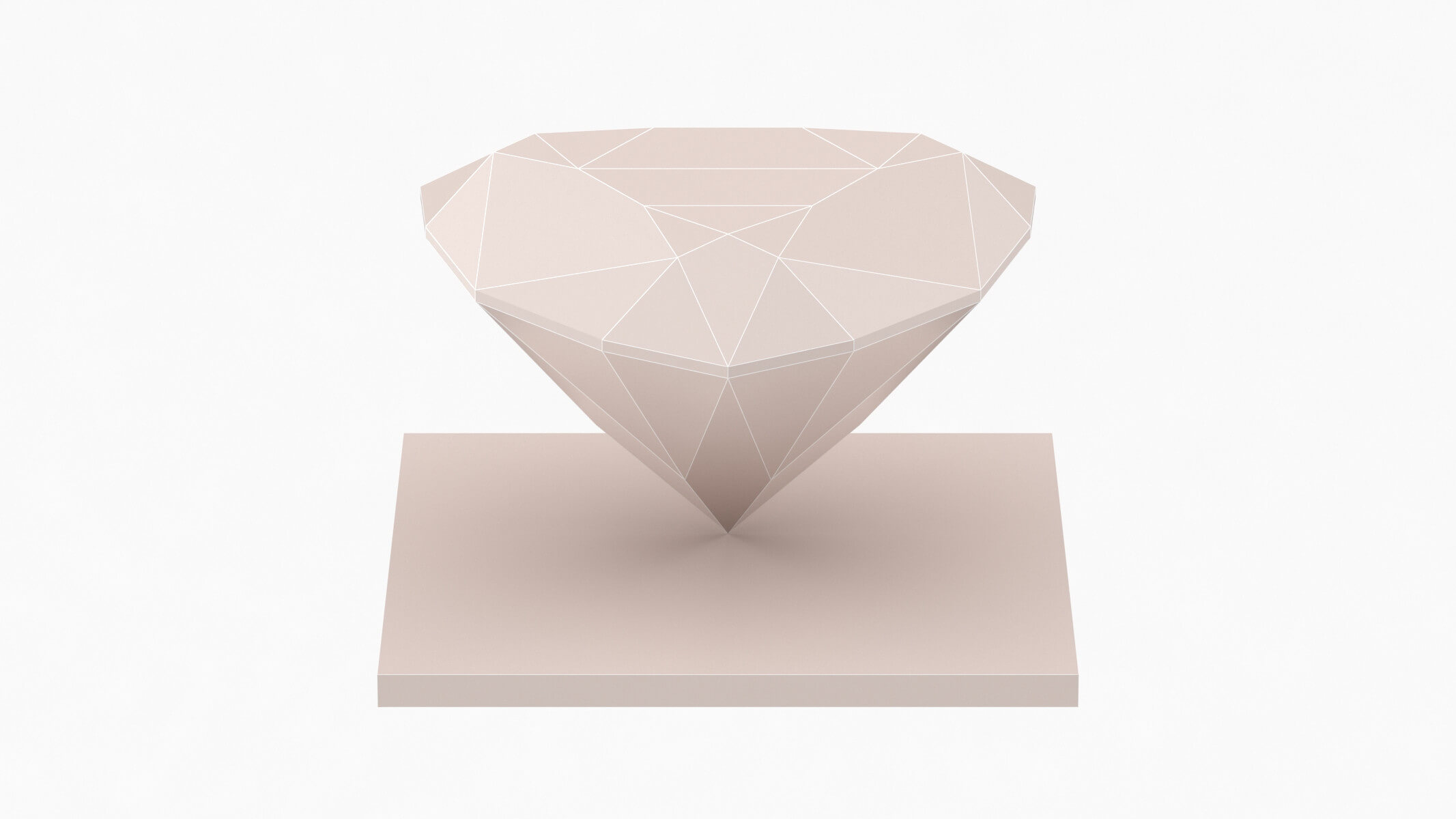 Trillion Cut Diamond - 3D Model by frezzy