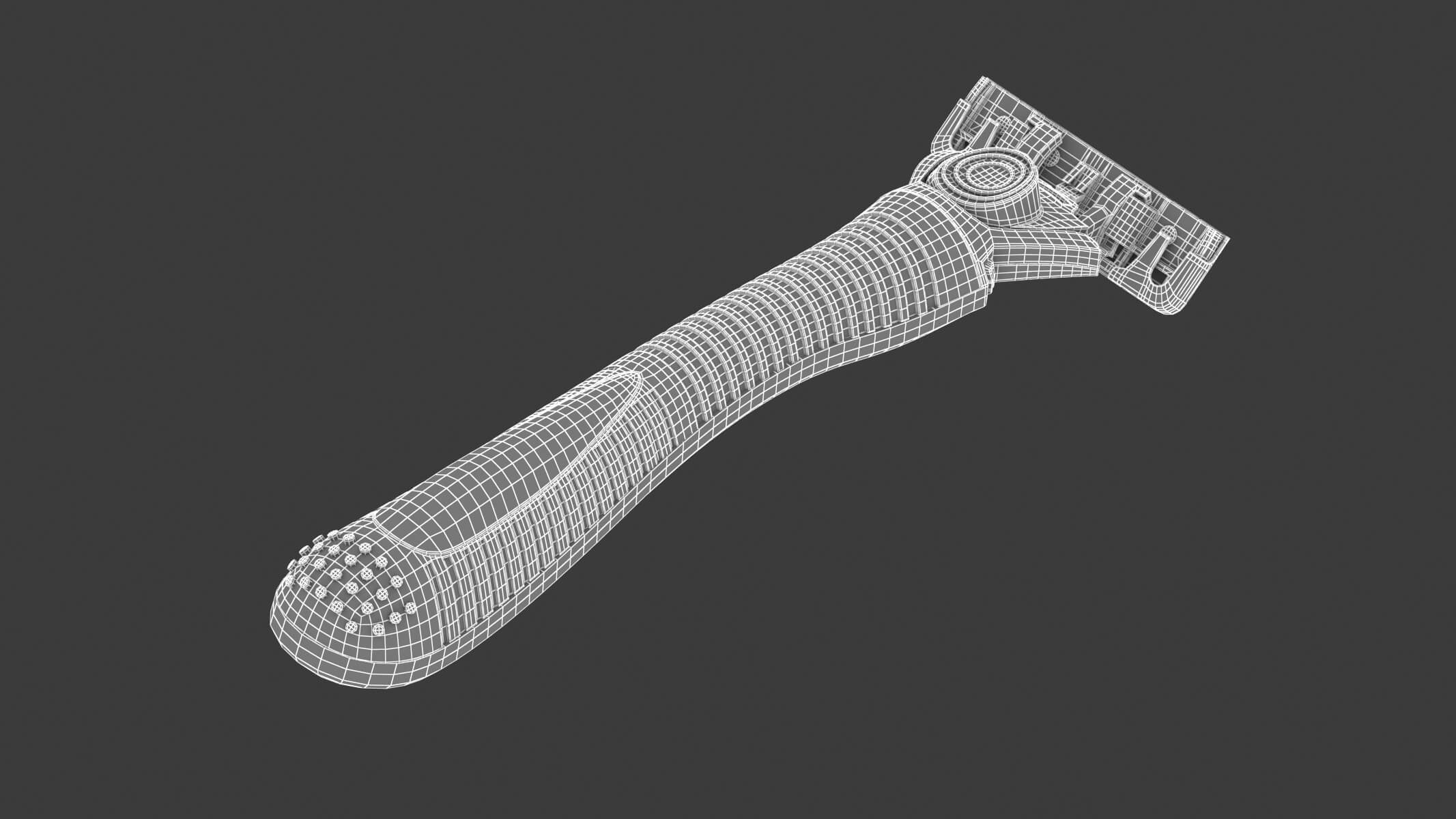 Triple Blade Handle - 3D Model by frezzy