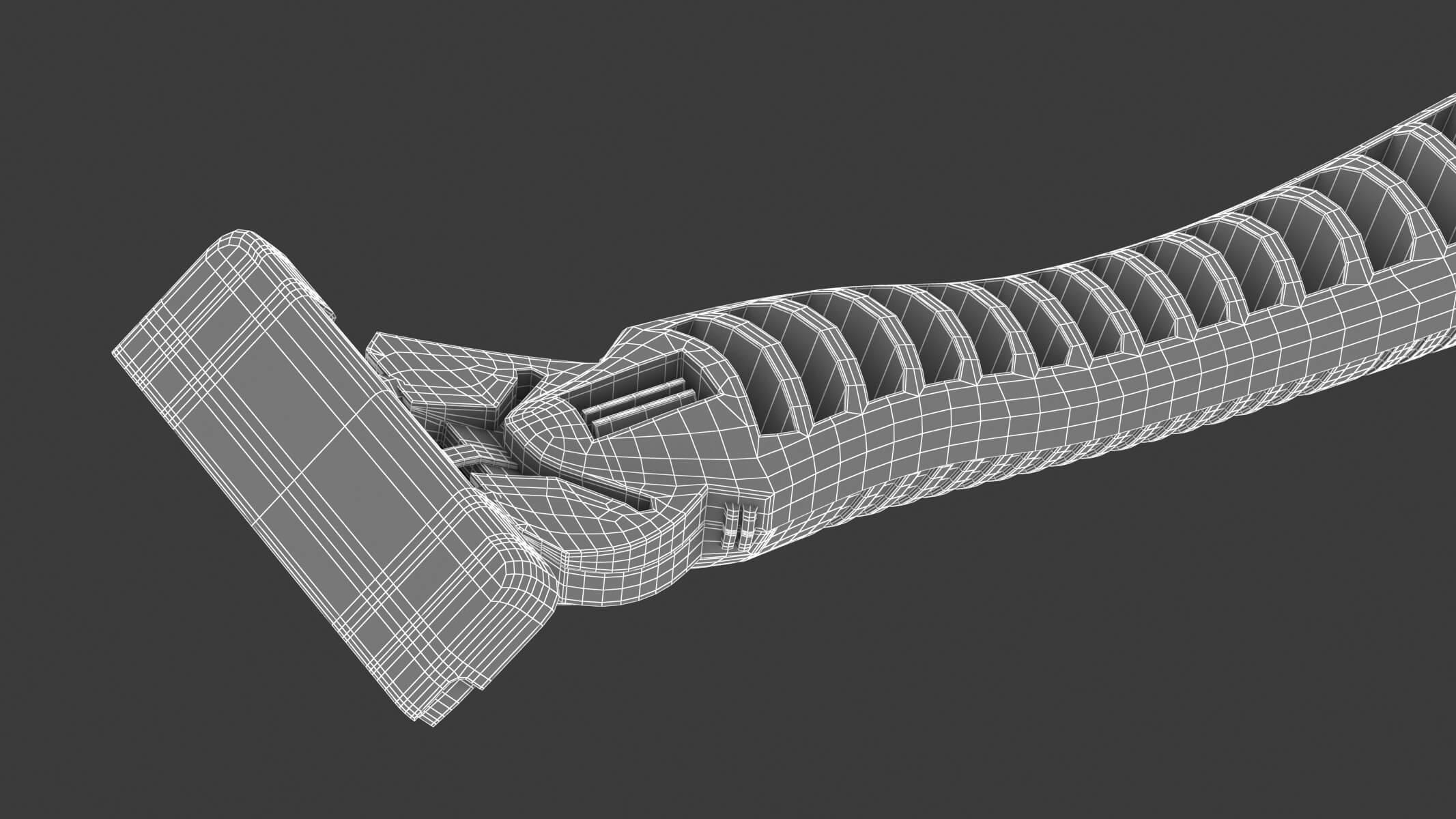 Triple Blade Handle - 3D Model by frezzy