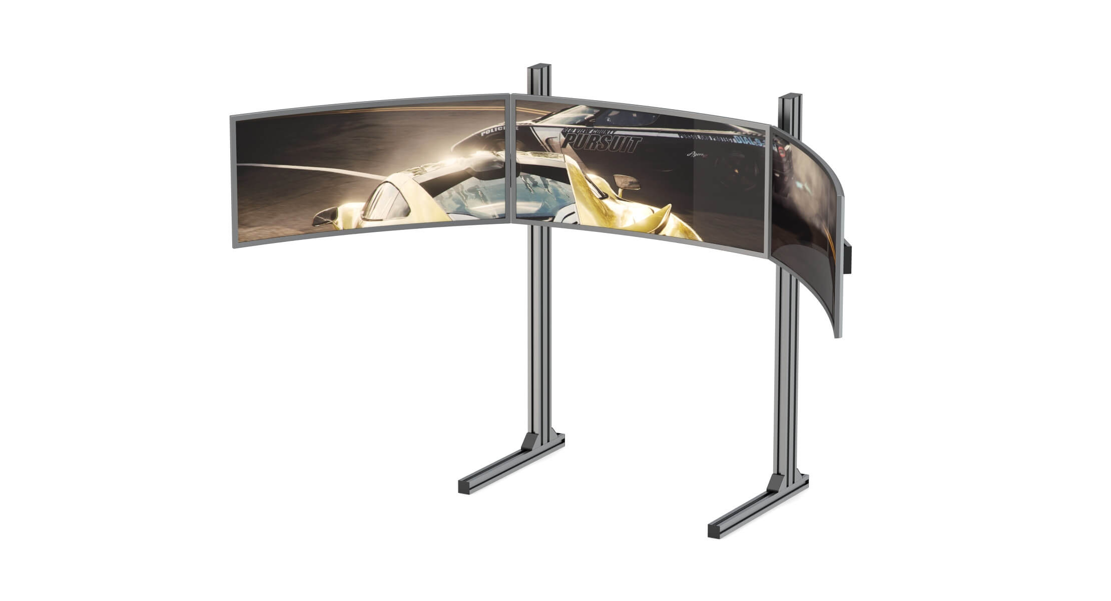 Triple Monitor Mount - 3D Model by frezzy