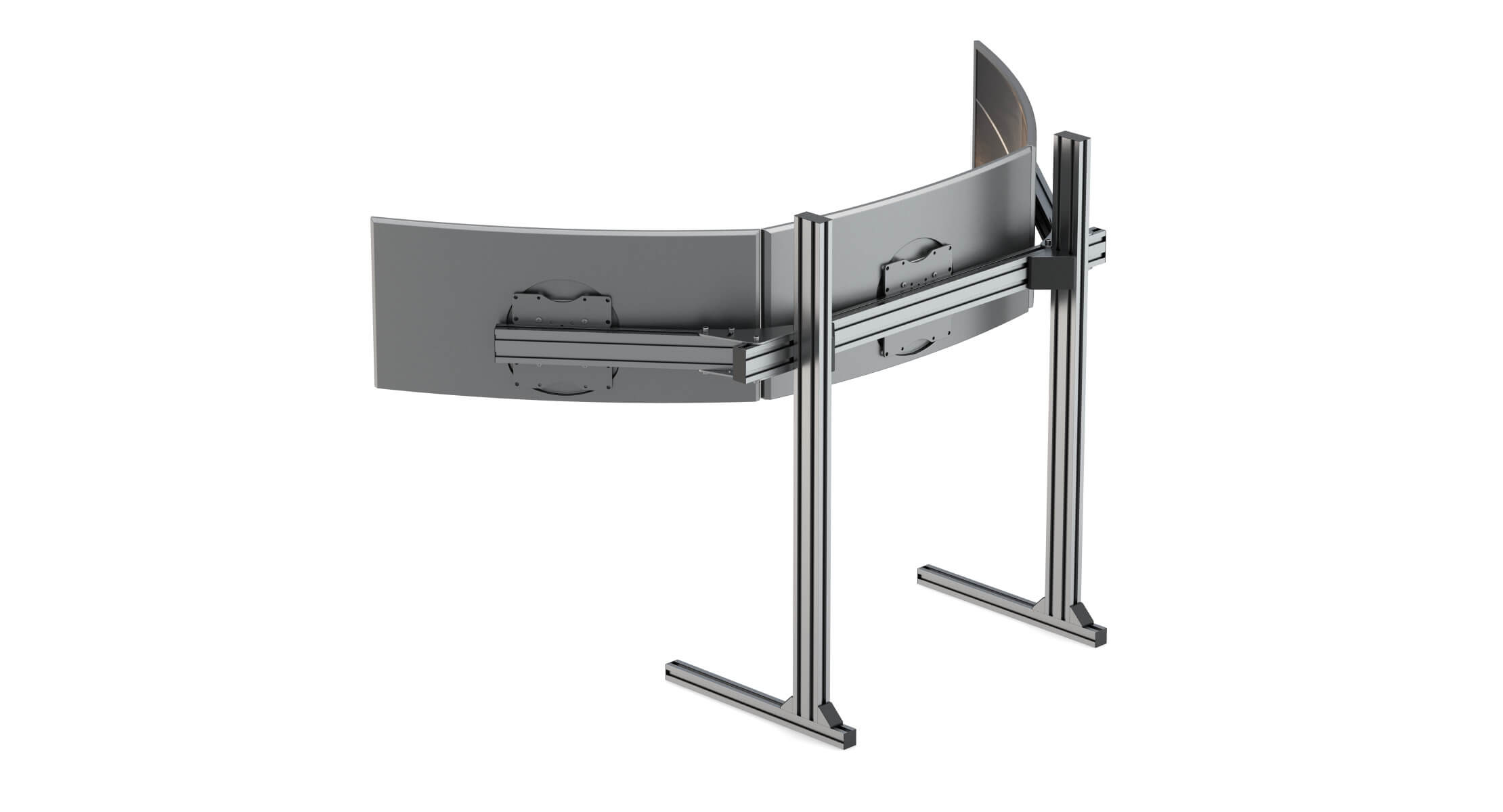 Triple Monitor Mount - 3D Model by frezzy