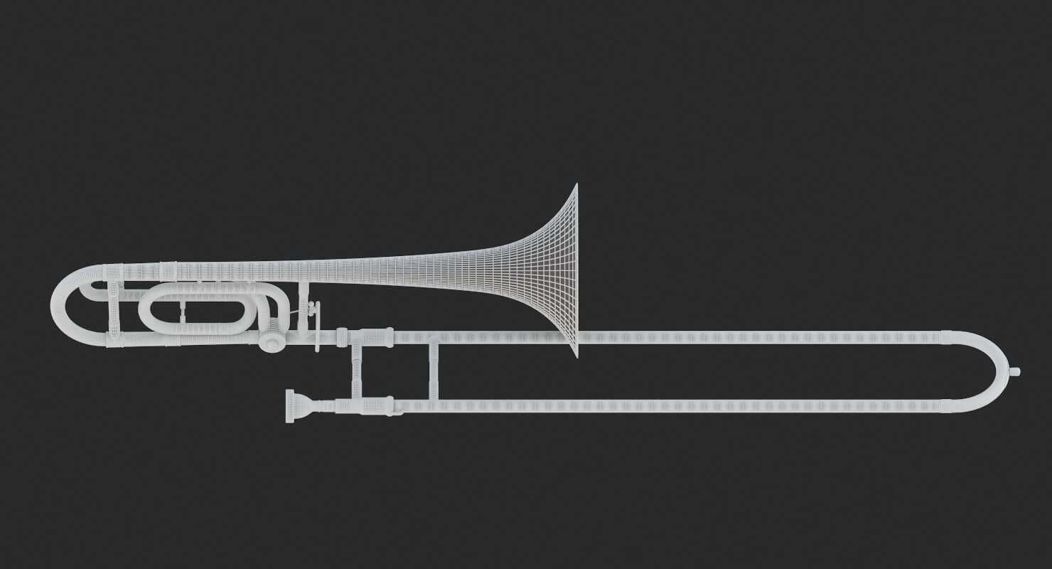 Trombone - 3D Model by frezzy