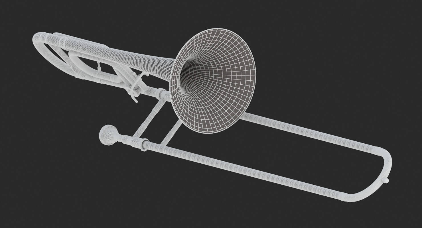 Trombone - 3D Model by frezzy