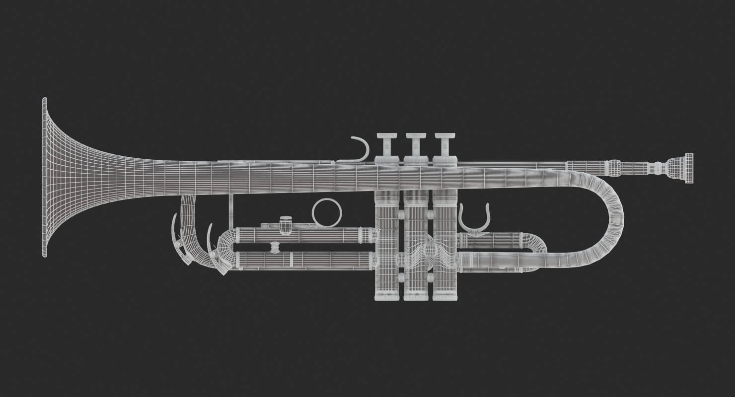 Trumpet - 3D Model by frezzy