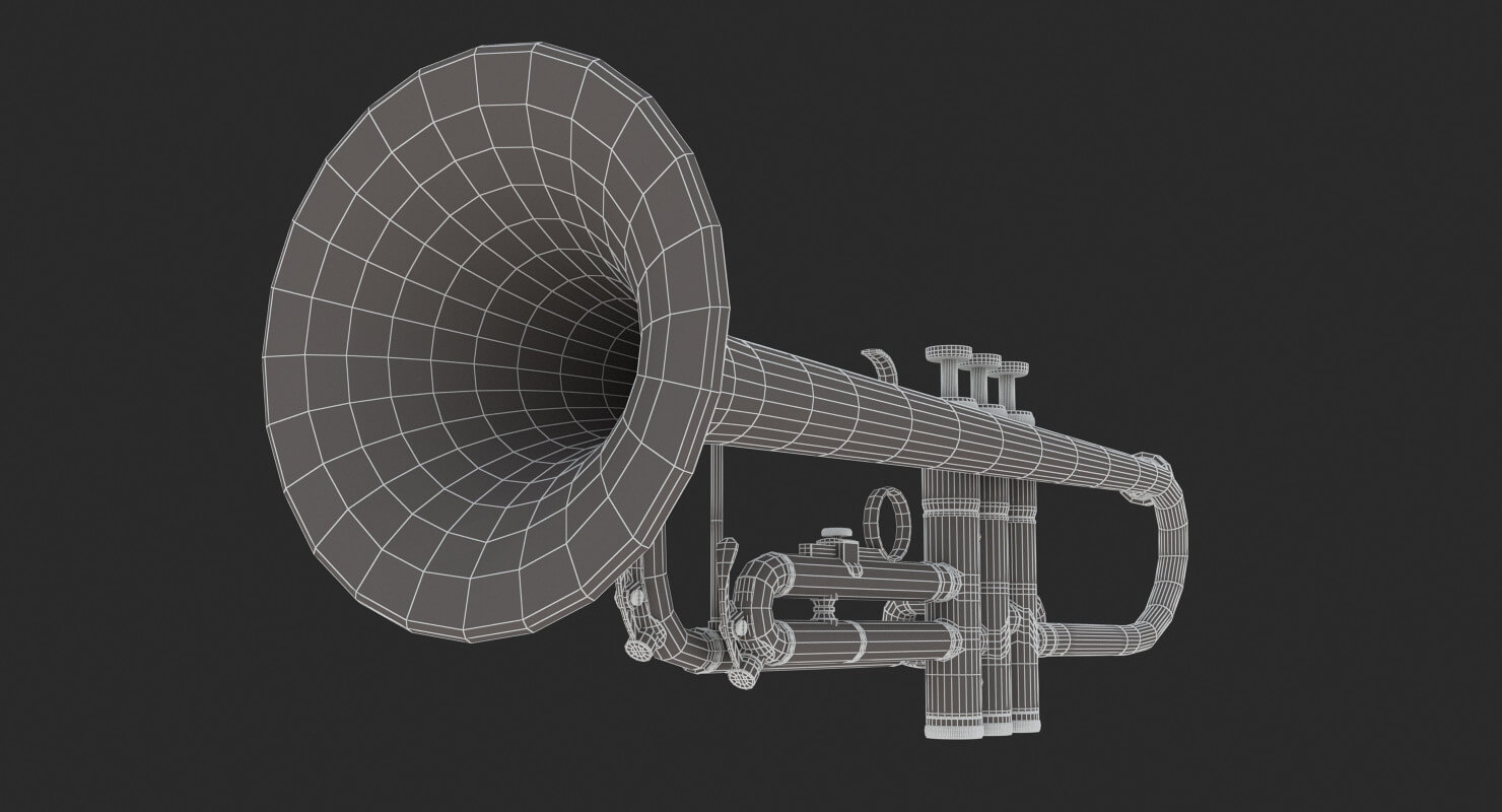 Trumpet - 3D Model by frezzy