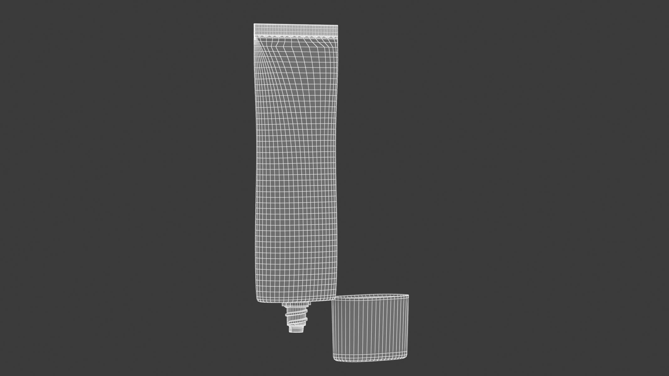 Tube Bottle Cosmetic - 3D Model by frezzy
