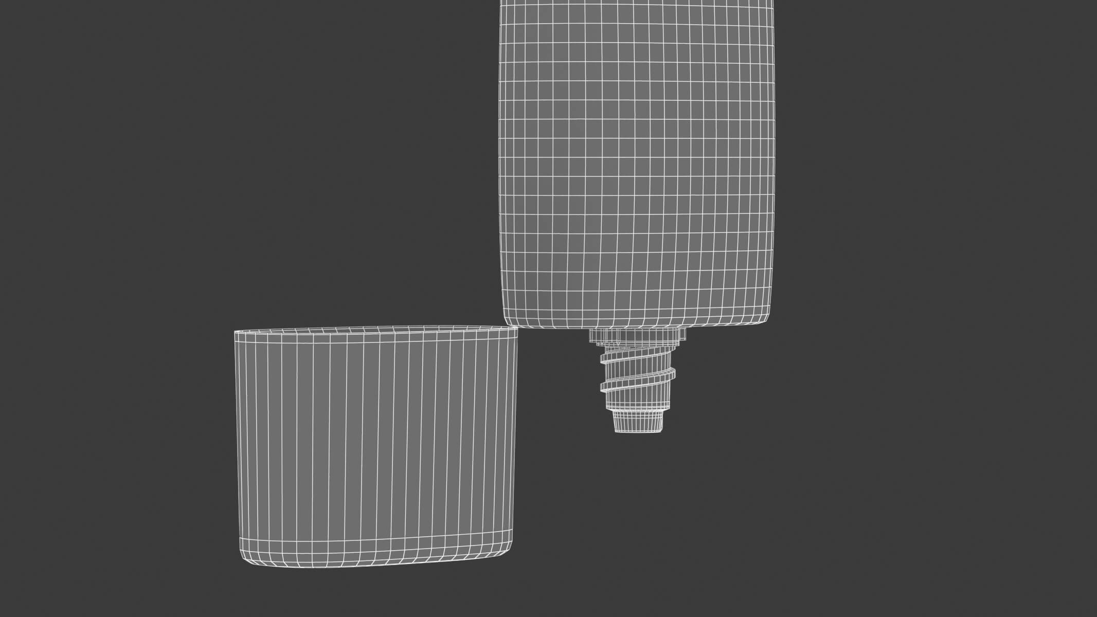 Tube Bottle Cosmetic - 3D Model by frezzy