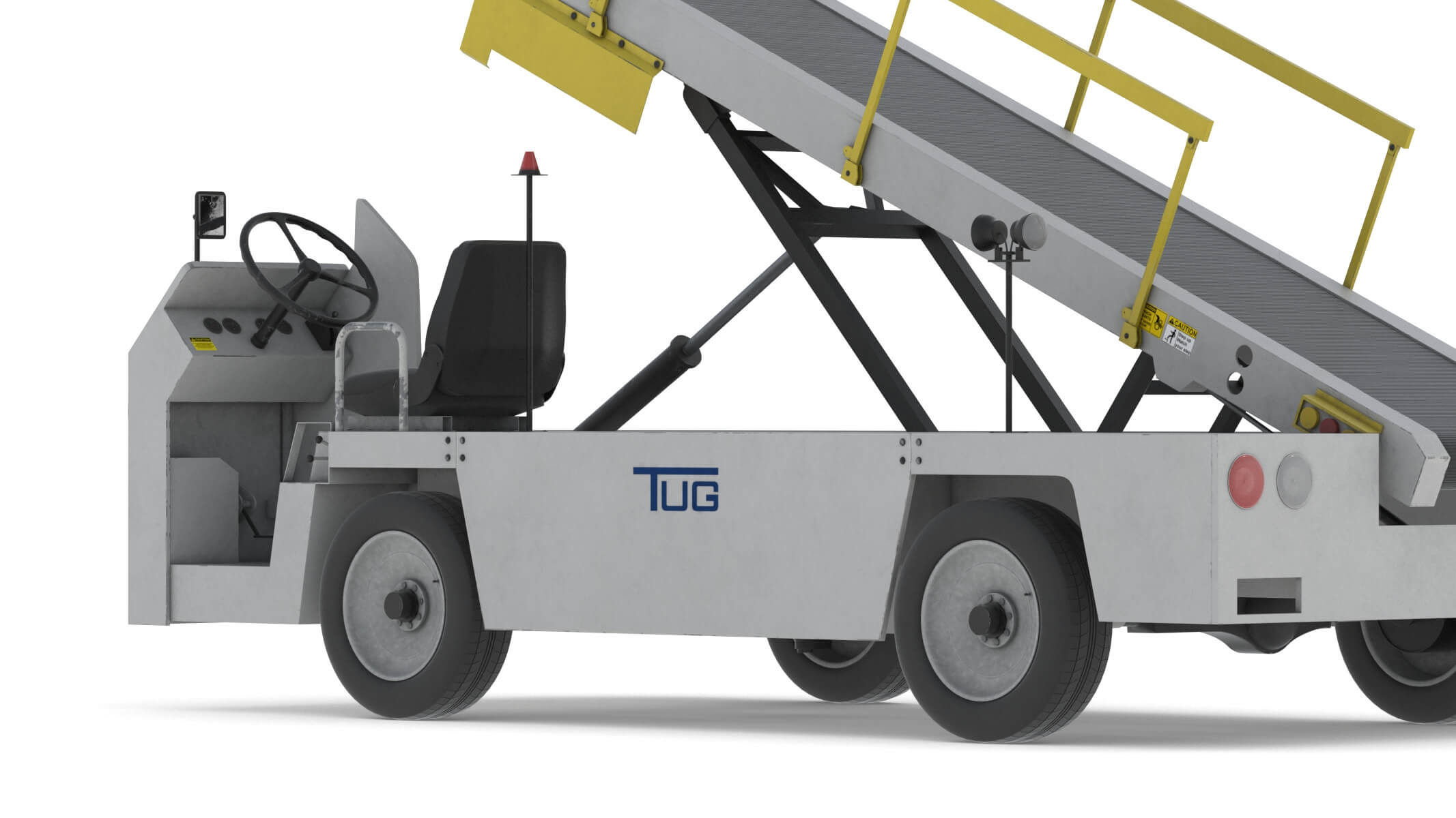 TUG 660 Belt Loader - 3D Model by frezzy