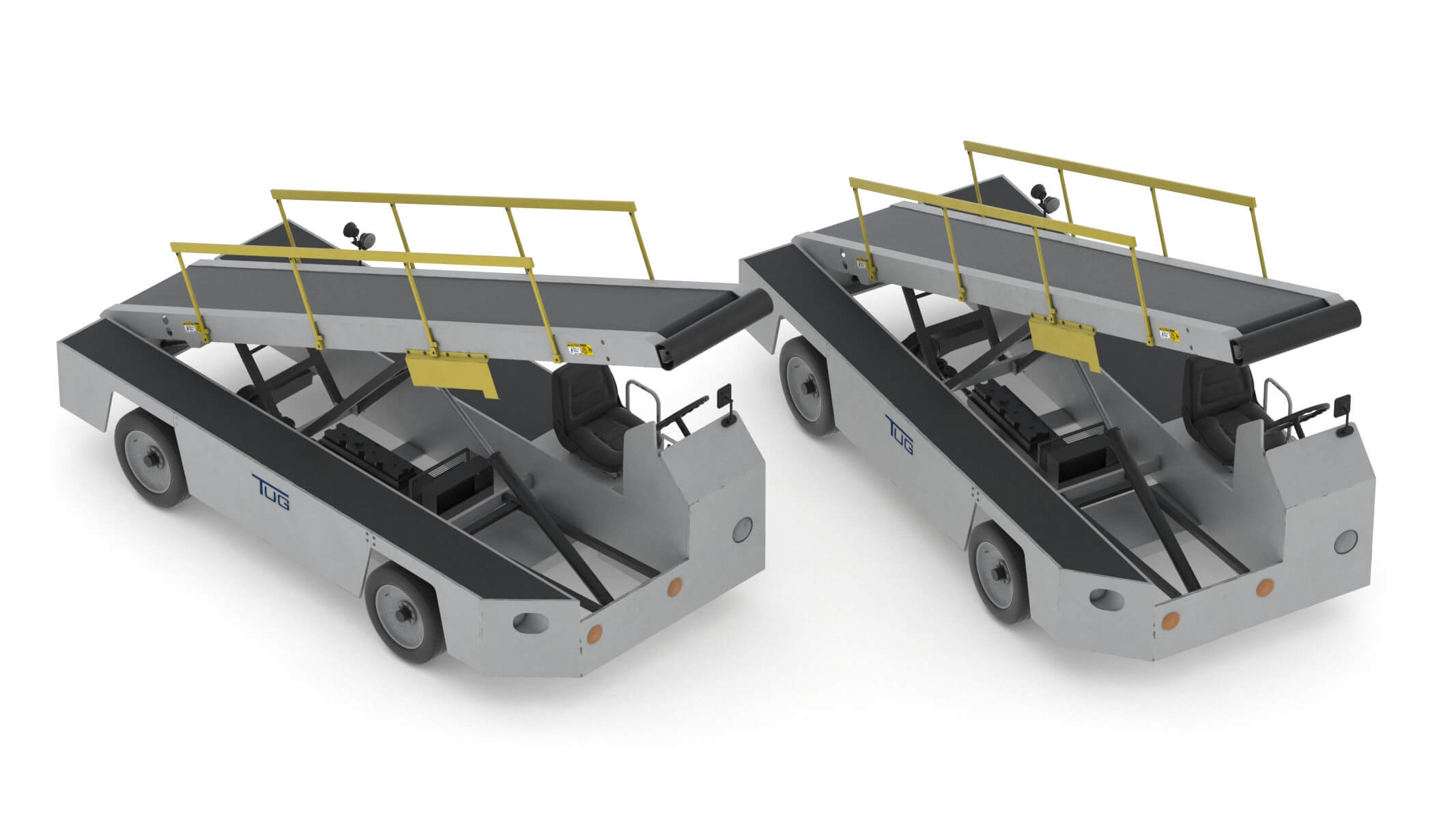 TUG 660 Belt Loader - 3D Model by frezzy