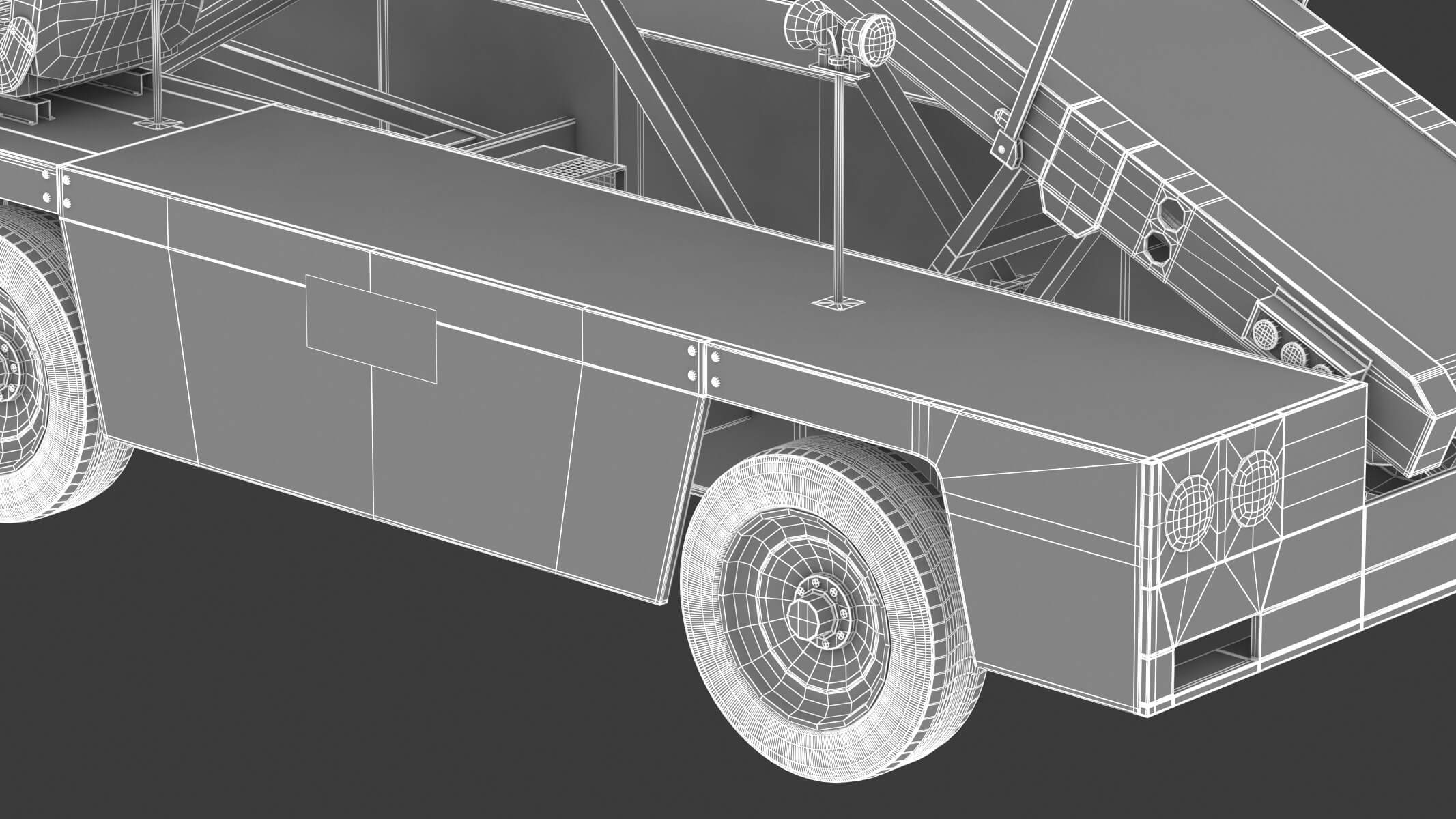 TUG 660 Belt Loader - 3D Model by frezzy