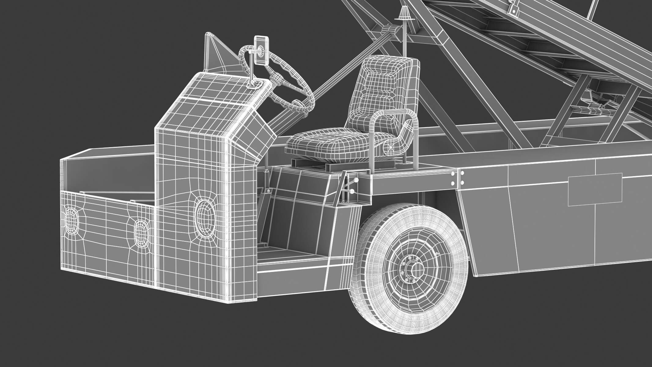 TUG 660 Belt Loader - 3D Model by frezzy