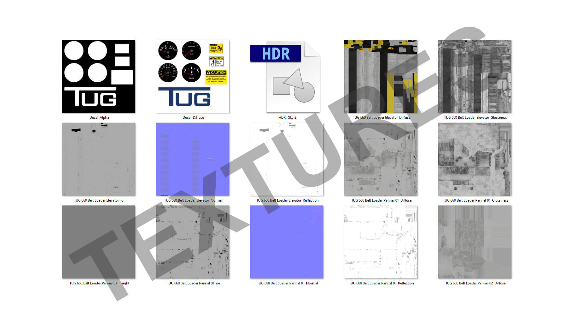 TUG 660 Belt Loader - 3D Model by frezzy