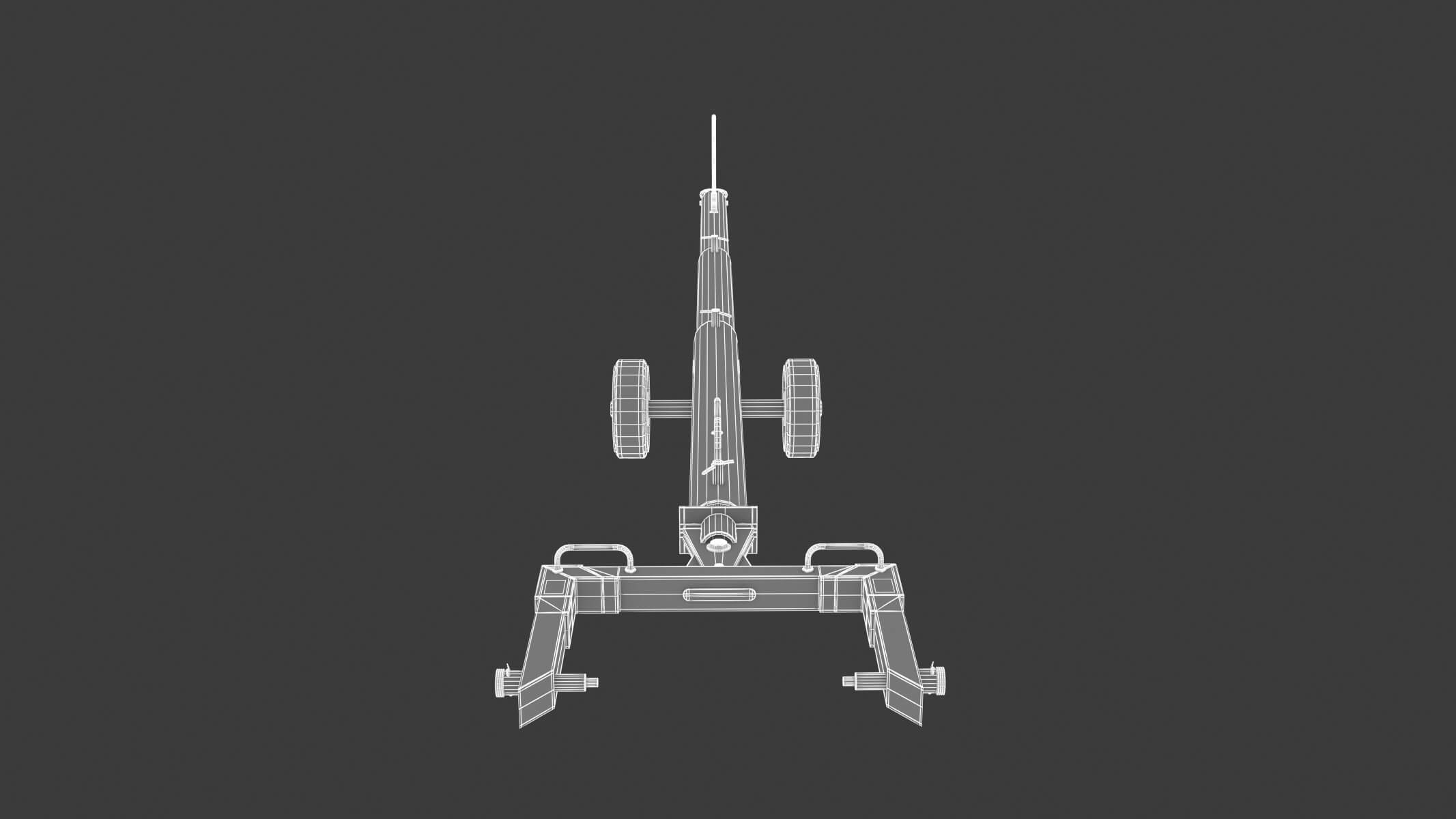 Tug Aircraft Tow Bar - 3D Model by frezzy