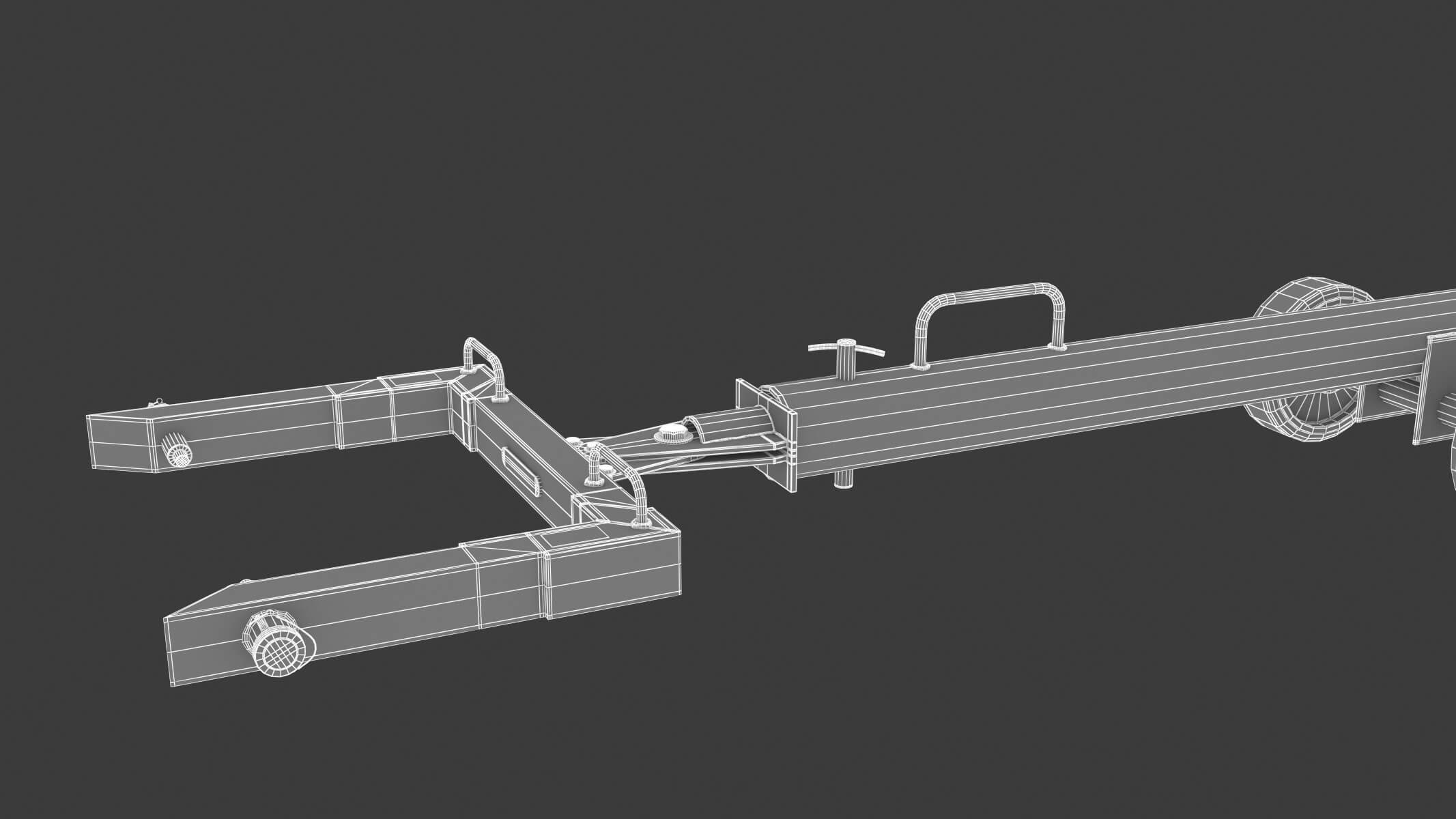 Tug Aircraft Tow Bar - 3D Model by frezzy