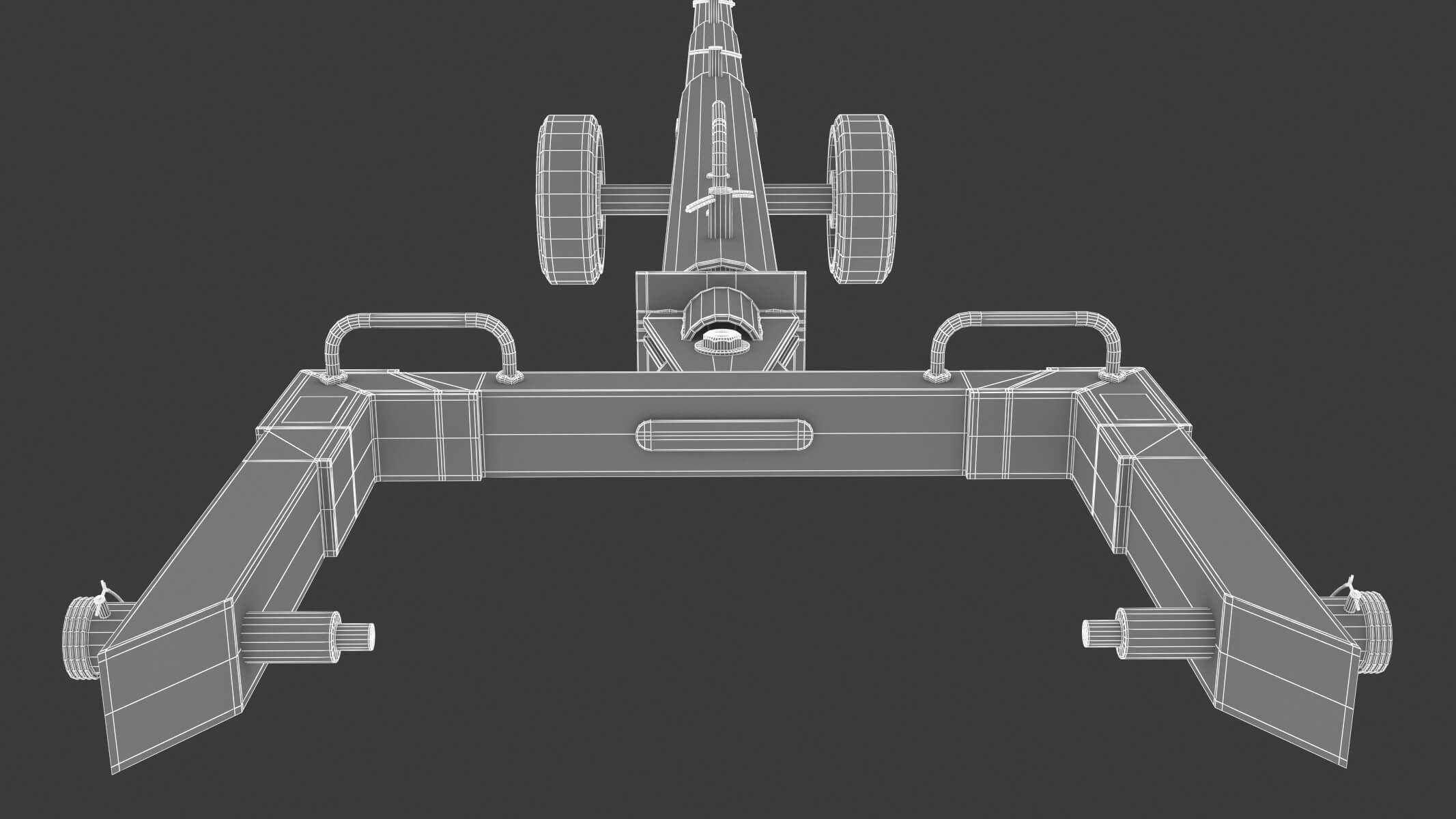 Tug Aircraft Tow Bar - 3D Model by frezzy