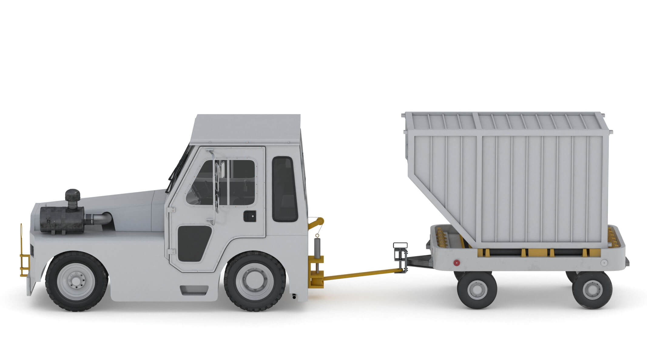 TUG Aircraft Tow Tractor - 3D Model by frezzy