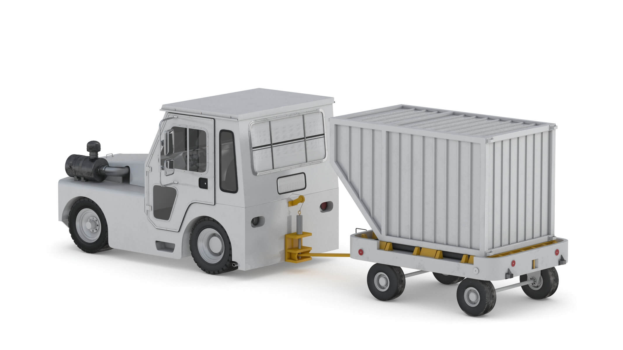 TUG Aircraft Tow Tractor - 3D Model by frezzy