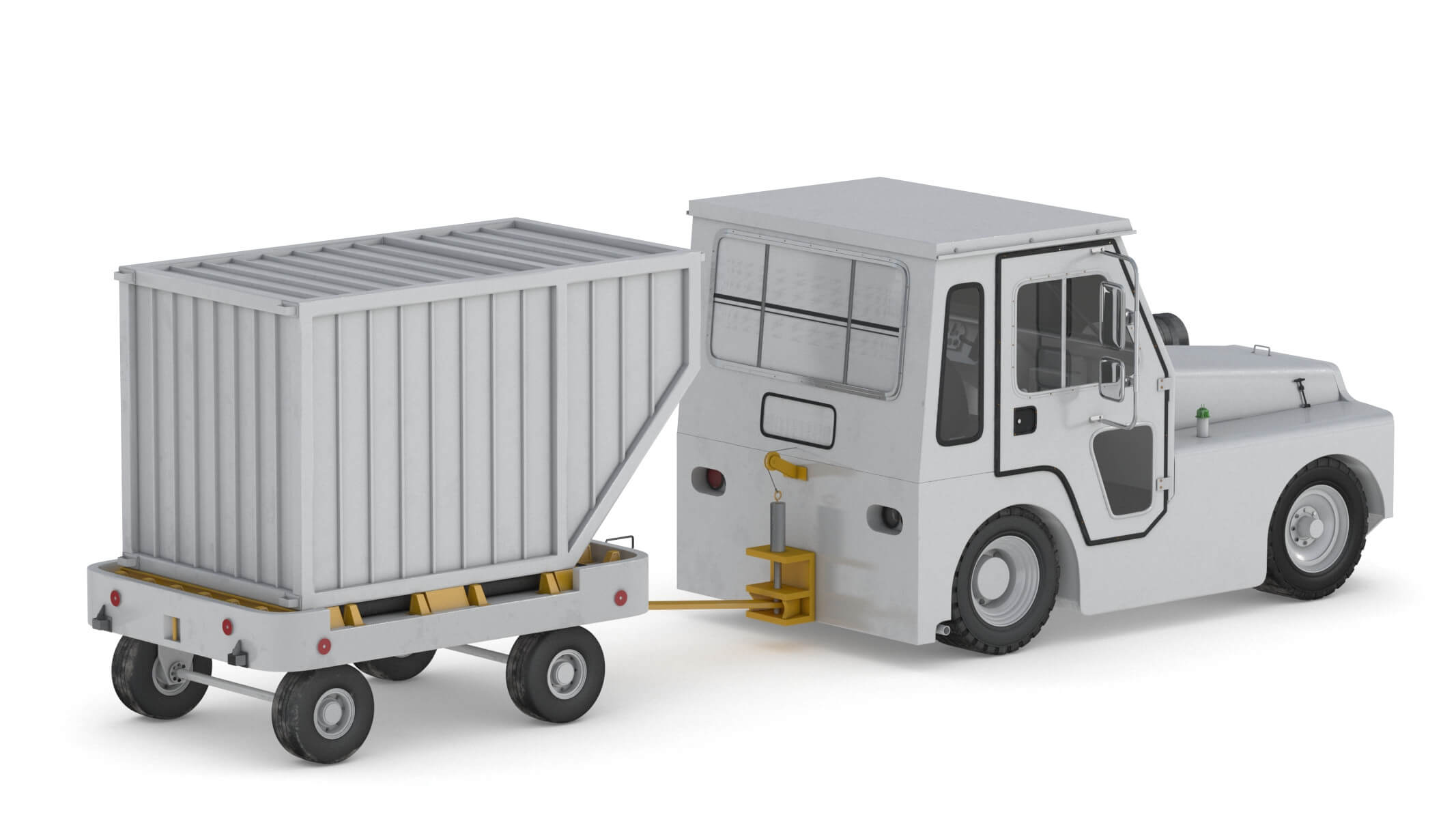 TUG Aircraft Tow Tractor - 3D Model by frezzy