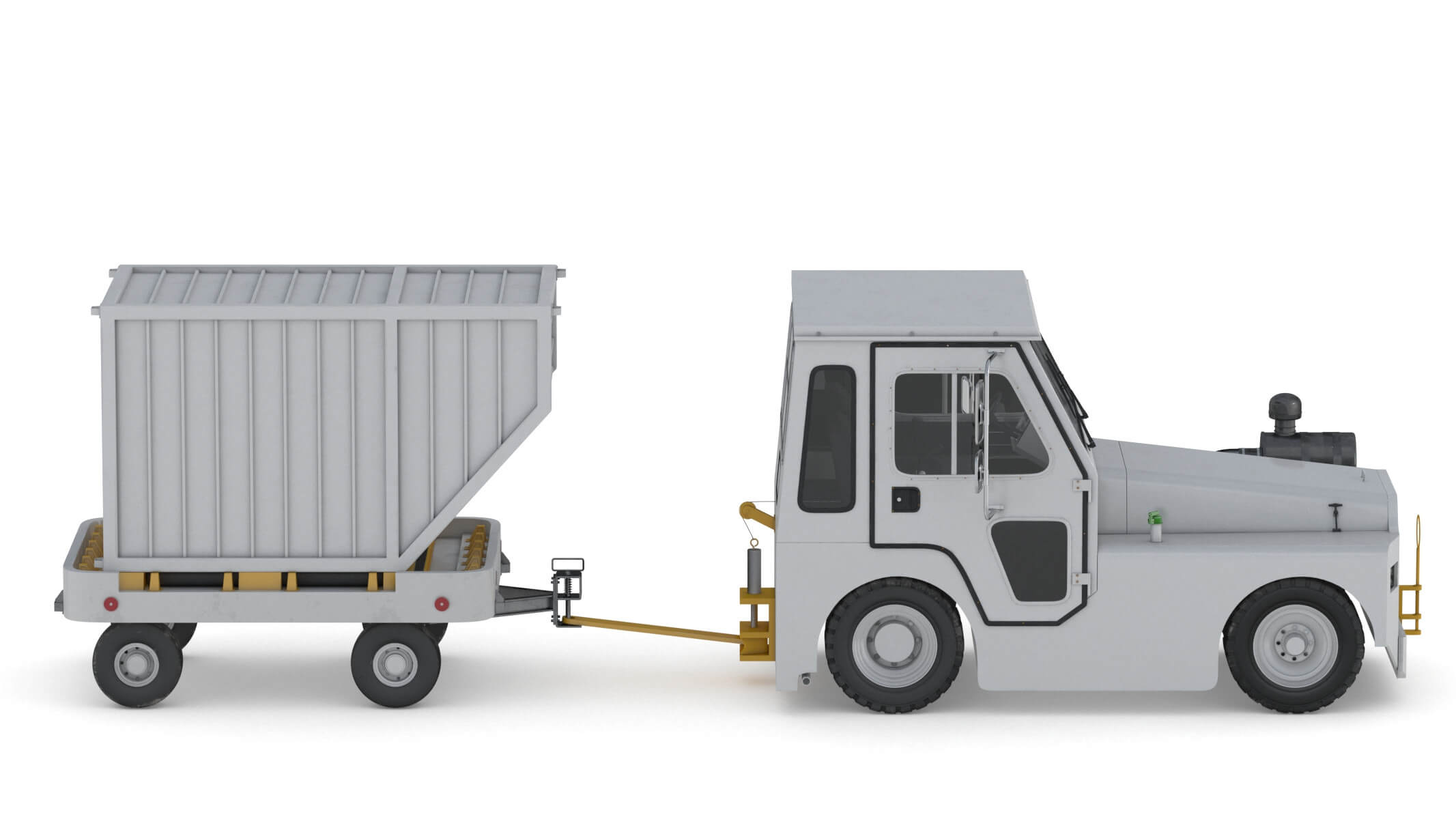 TUG Aircraft Tow Tractor - 3D Model by frezzy