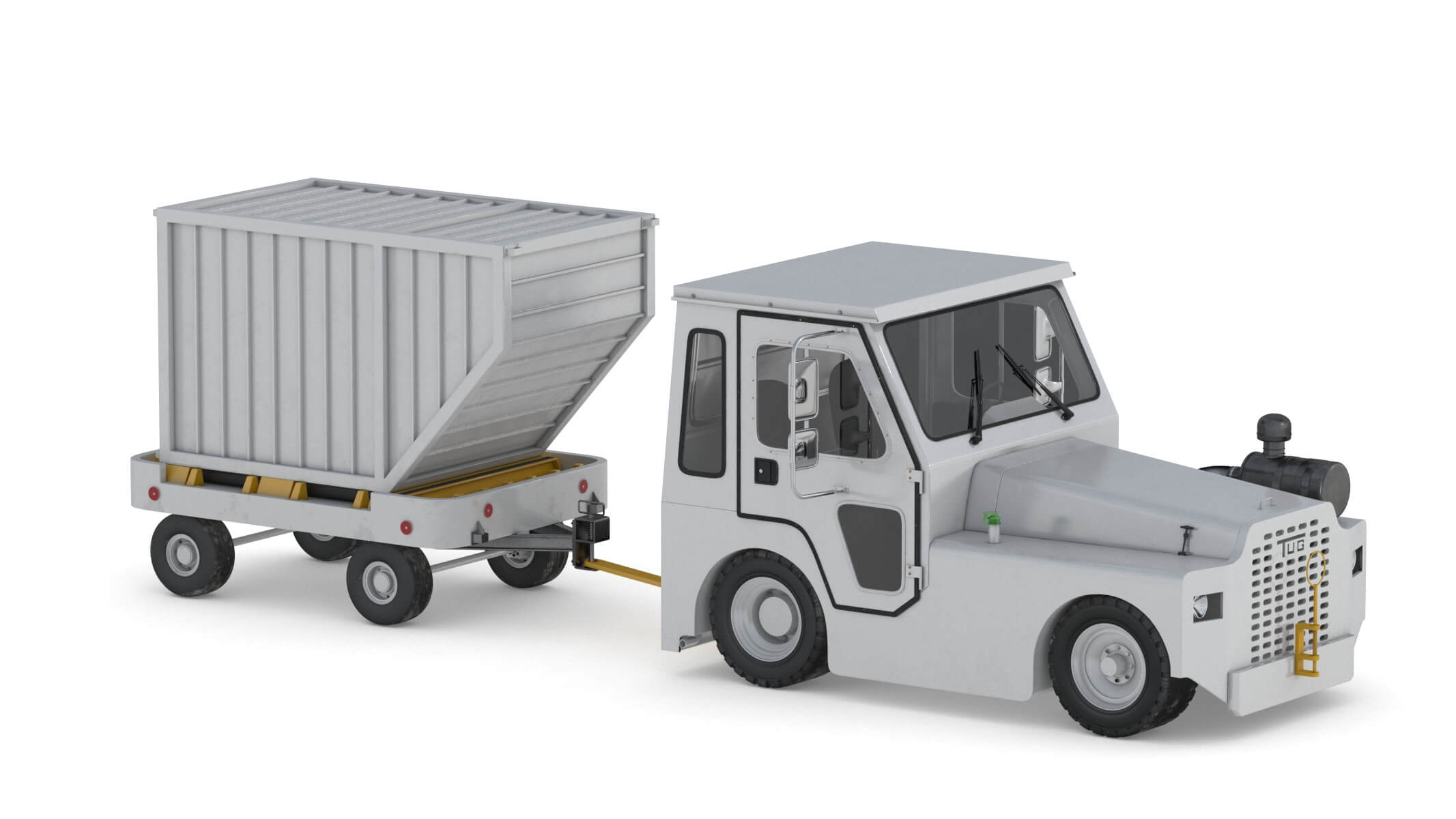 TUG Aircraft Tow Tractor - 3D Model by frezzy