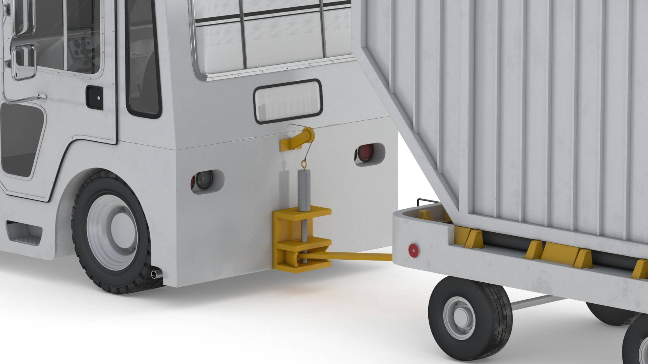 TUG Aircraft Tow Tractor - 3D Model by frezzy
