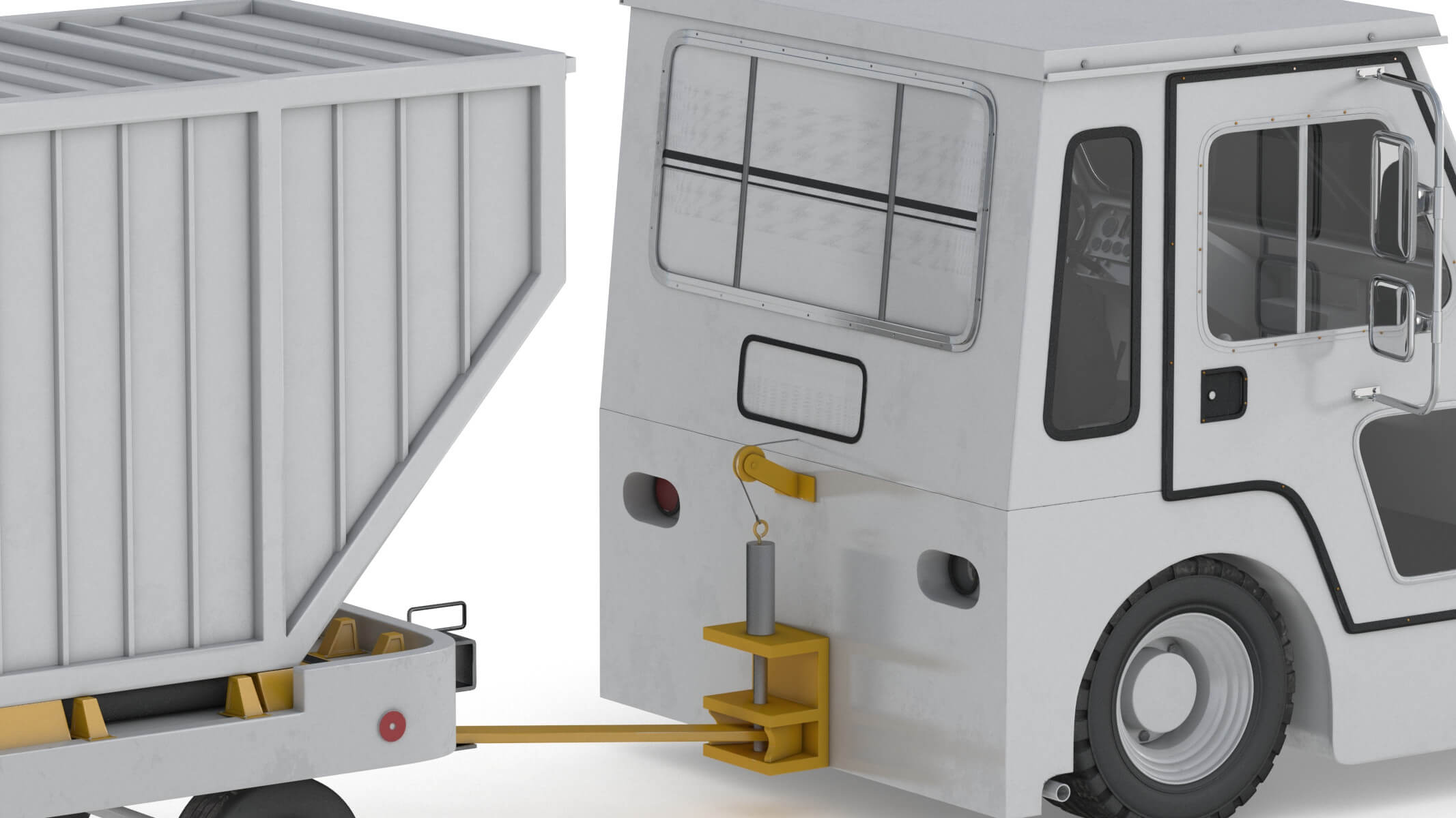TUG Aircraft Tow Tractor - 3D Model by frezzy