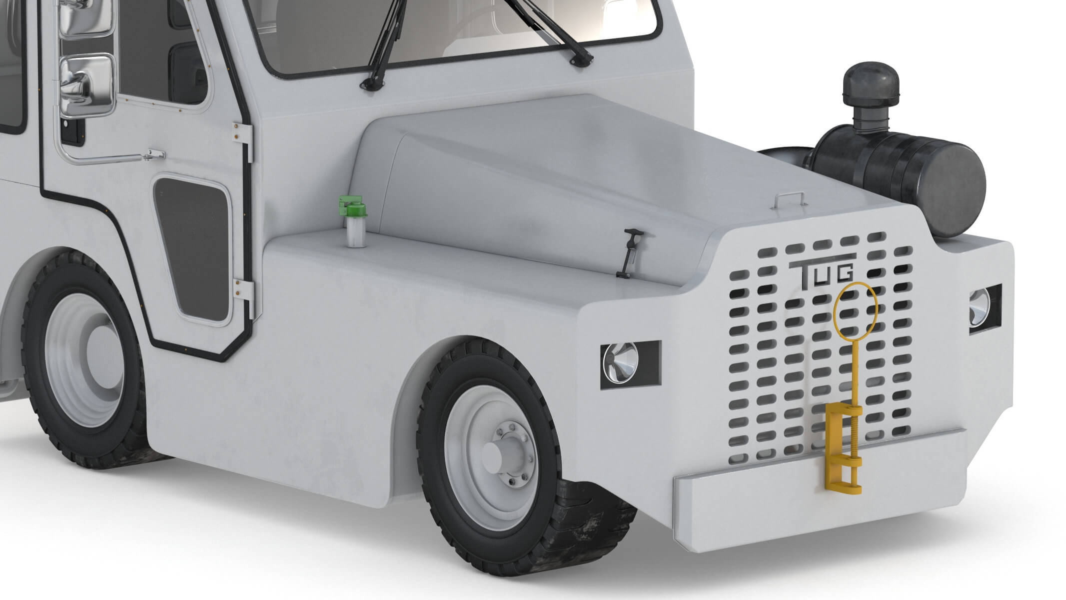 TUG Aircraft Tow Tractor - 3D Model by frezzy