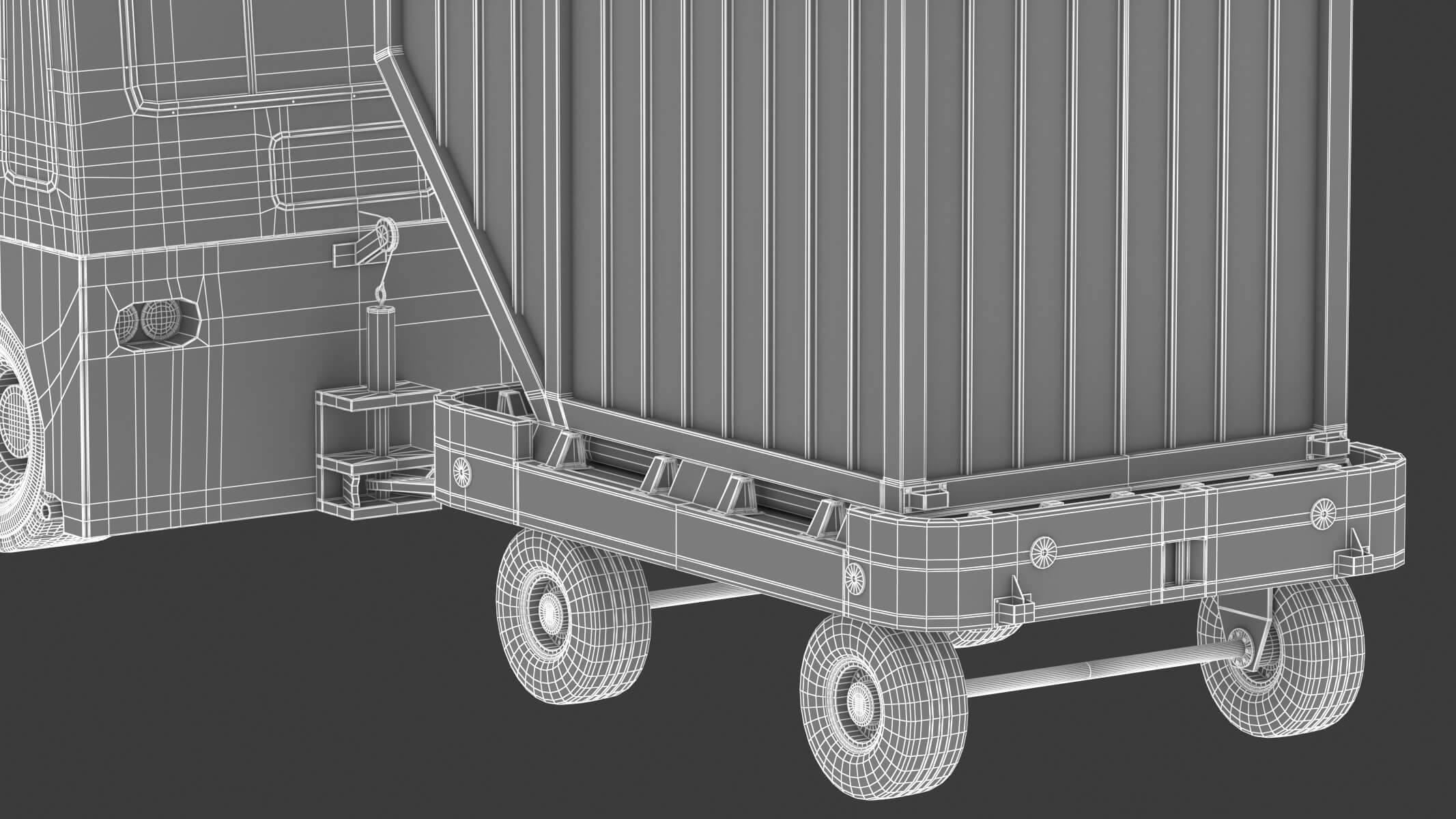 TUG Aircraft Tow Tractor - 3D Model by frezzy
