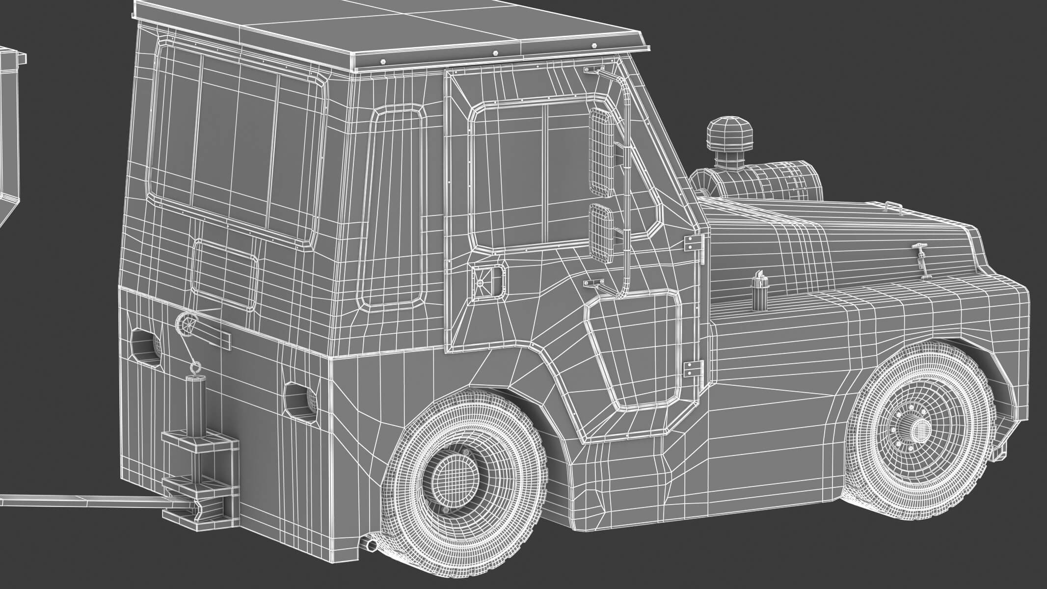 TUG Aircraft Tow Tractor - 3D Model by frezzy