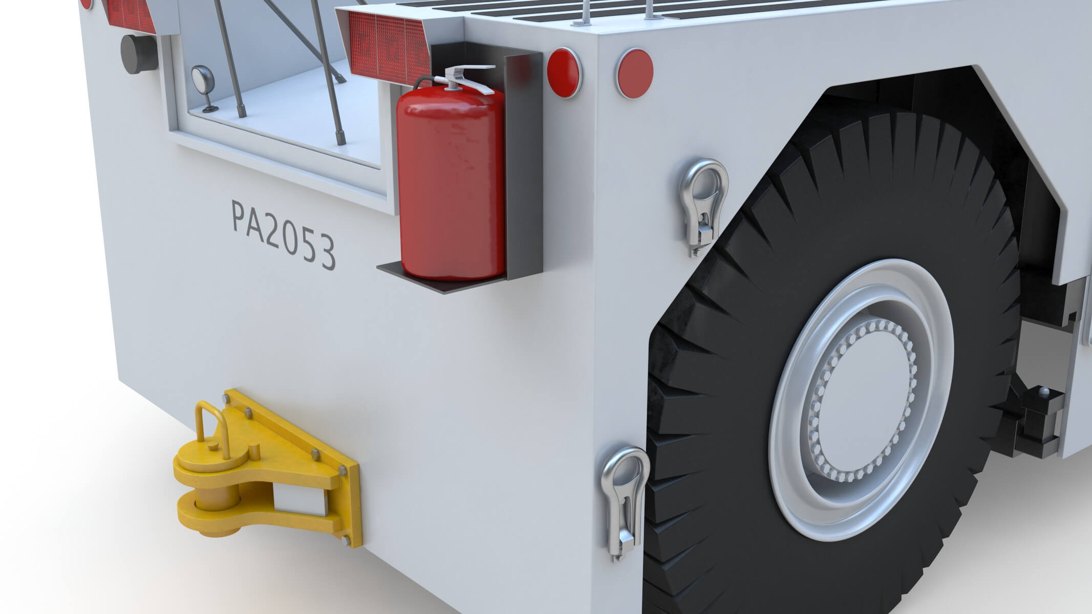 Tug Aircraft Tractor - 3D Model by frezzy