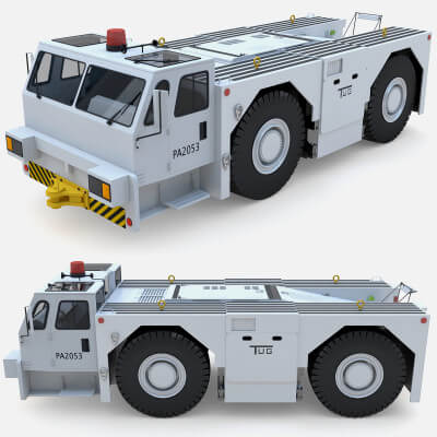 Tug Aircraft Tractor - 3D Model by frezzy