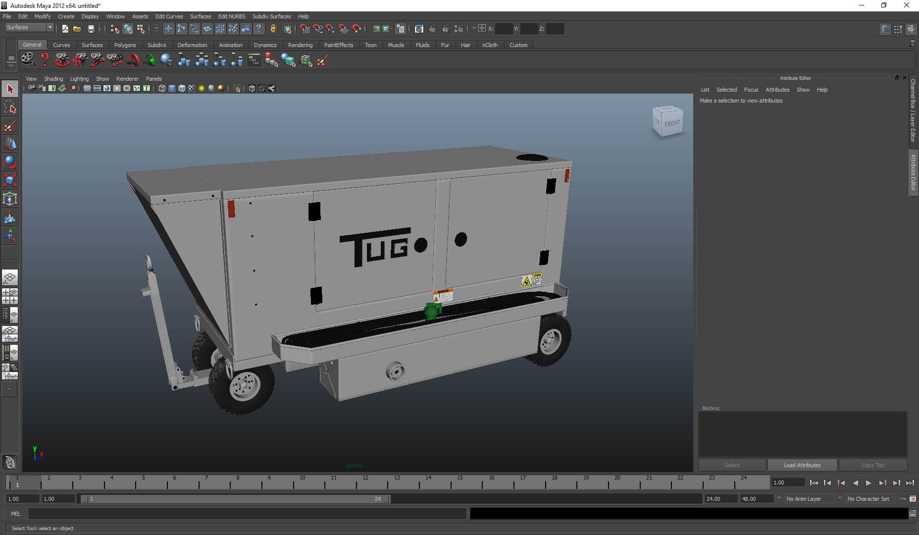 TUG GPU 28V Magnum - 3D Model by frezzy