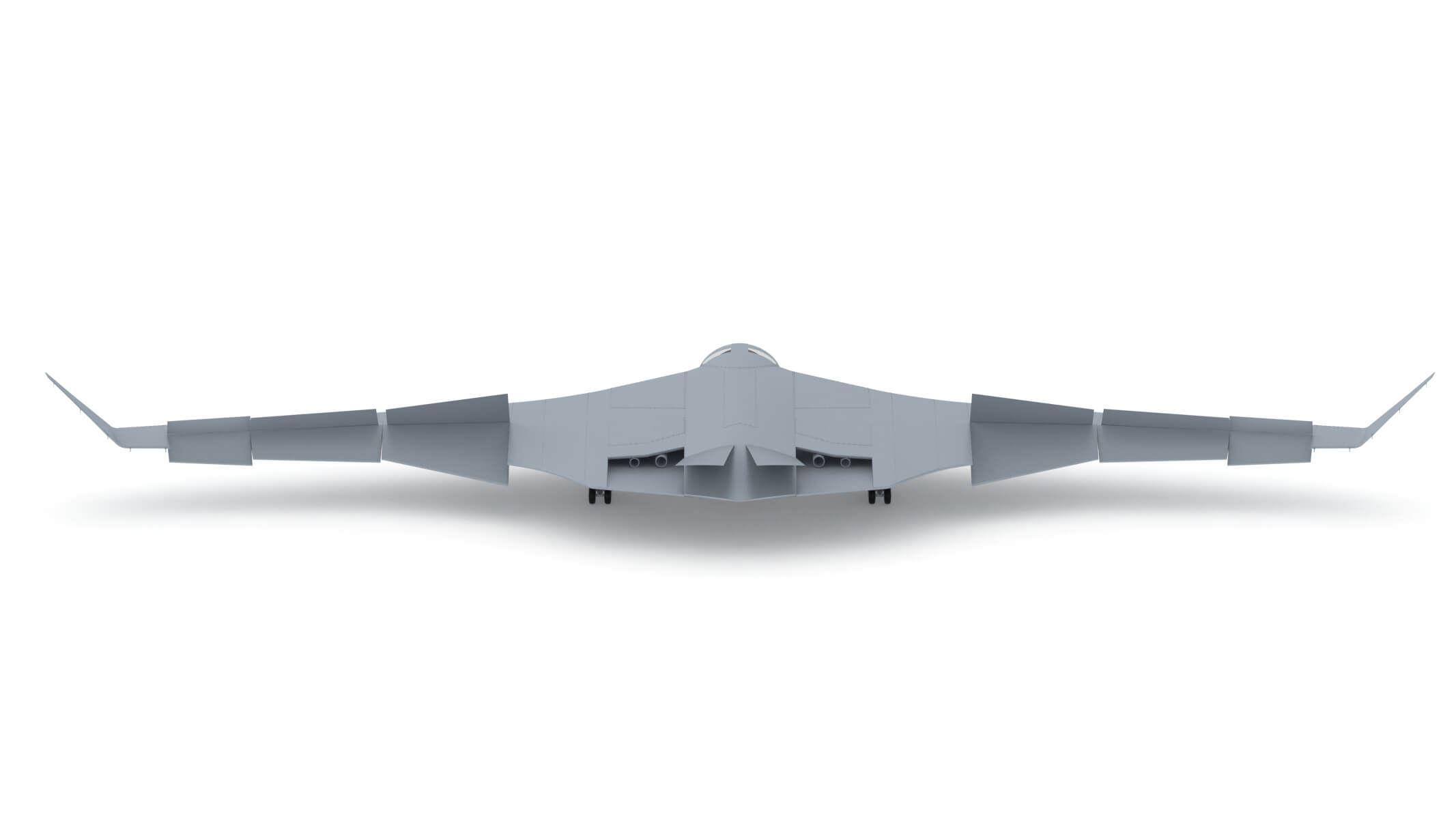 Tupolev Pak Da Stealth Aircraft Strategic Bomber - 3D Model by frezzy