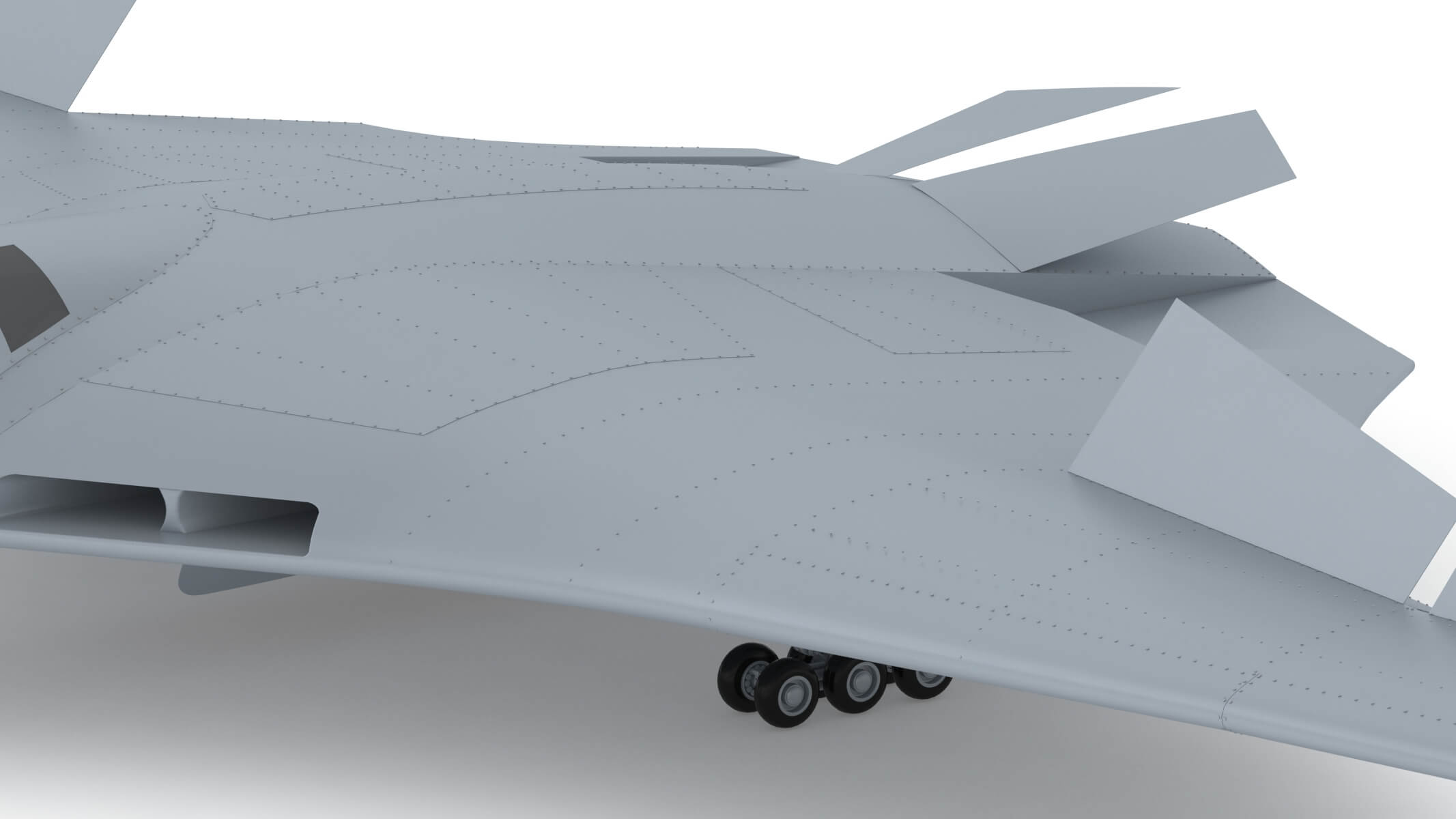 Tupolev Pak Da Stealth Aircraft Strategic Bomber - 3D Model by frezzy