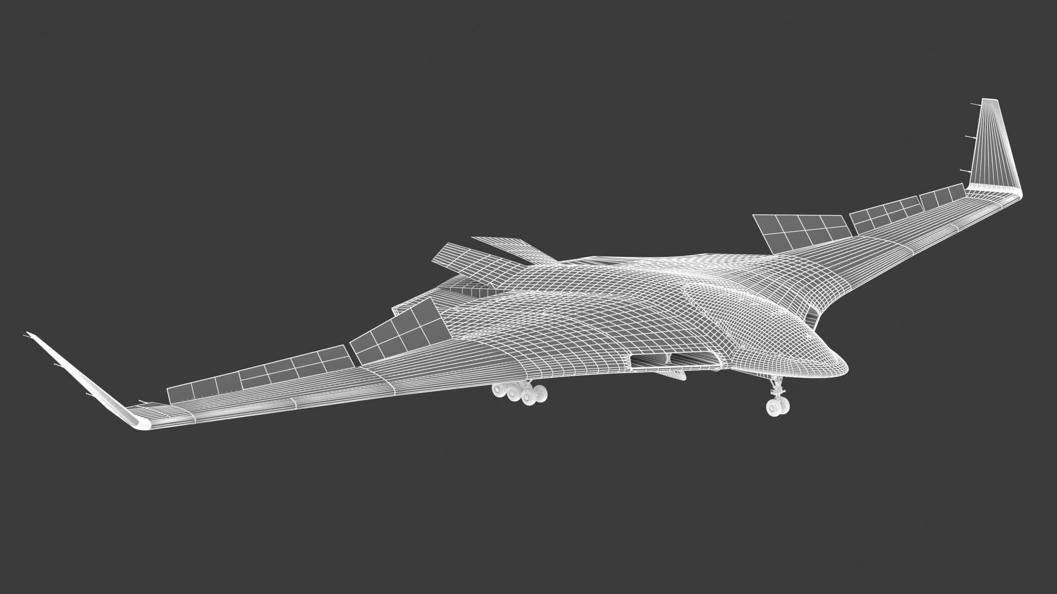 Tupolev Pak Da Stealth Aircraft Strategic Bomber - 3D Model by frezzy