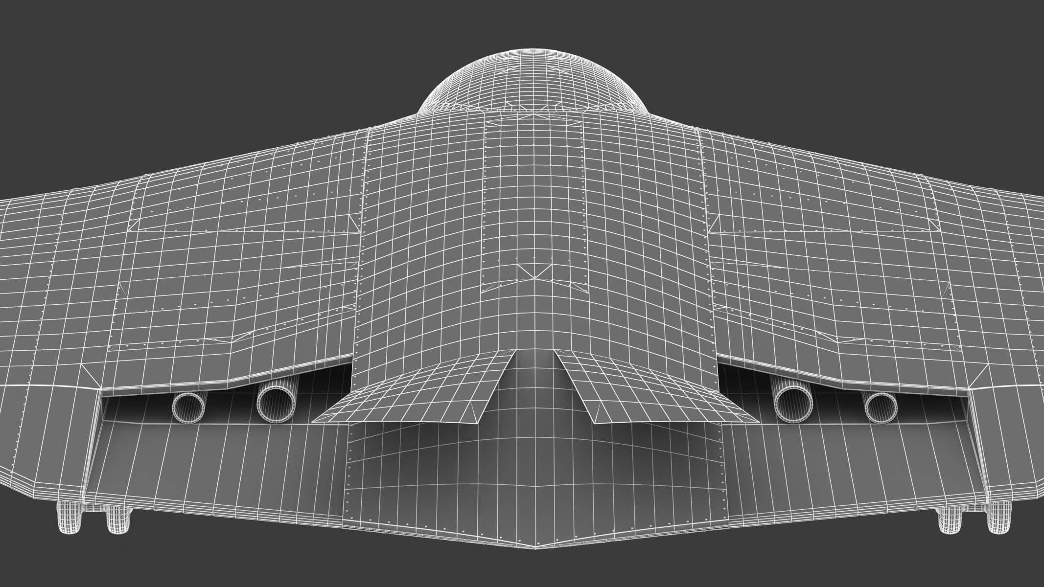 Tupolev Pak Da Stealth Aircraft Strategic Bomber - 3D Model by frezzy