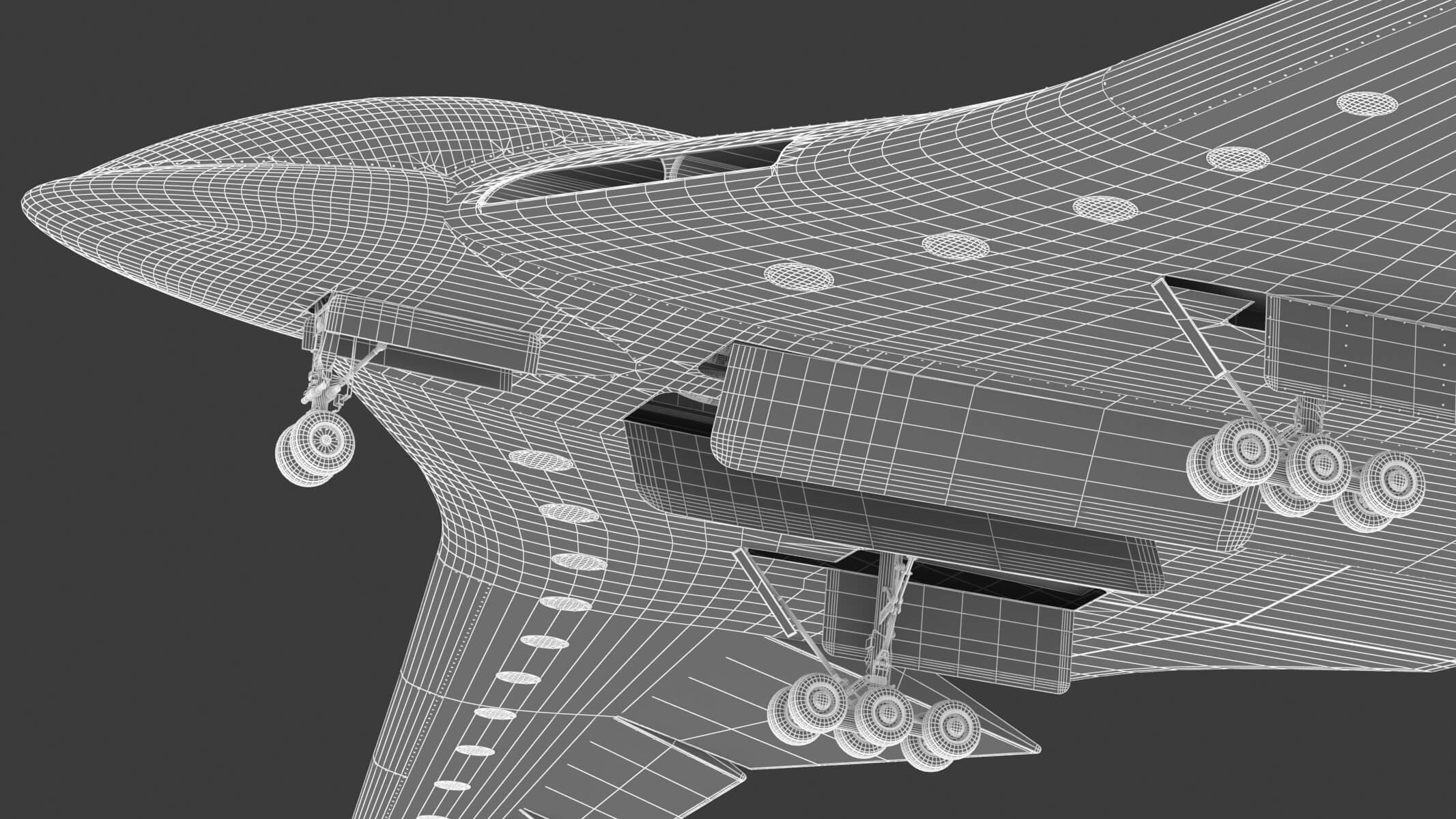 Tupolev Pak Da Stealth Aircraft Strategic Bomber - 3D Model by frezzy