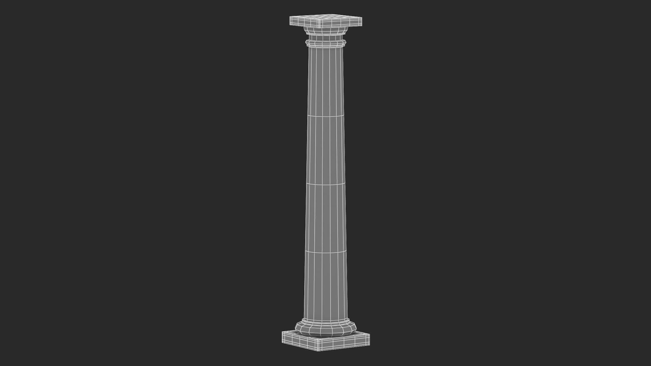 Tuscan Column - 3D Model by frezzy