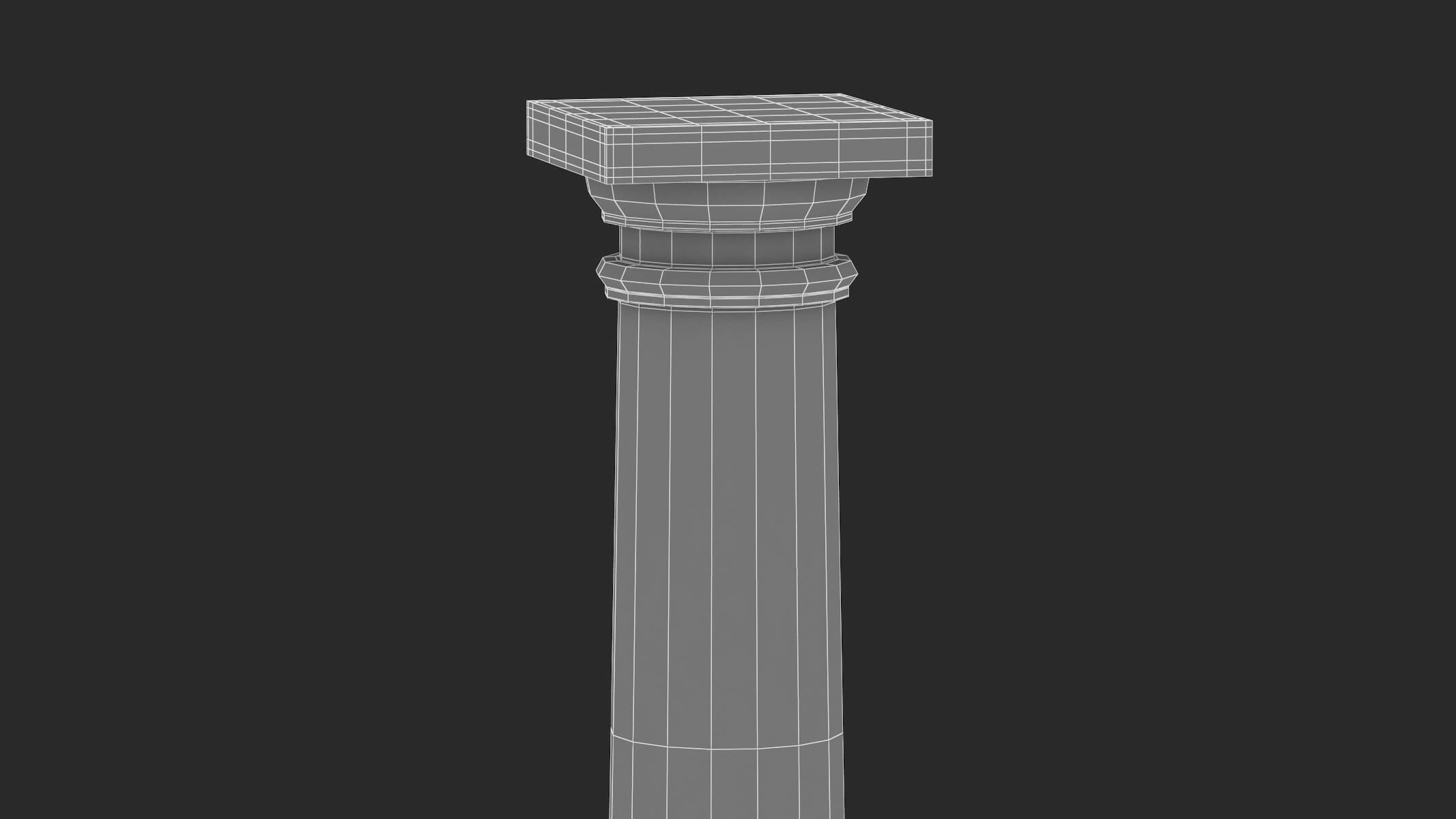 Tuscan Column - 3D Model by frezzy