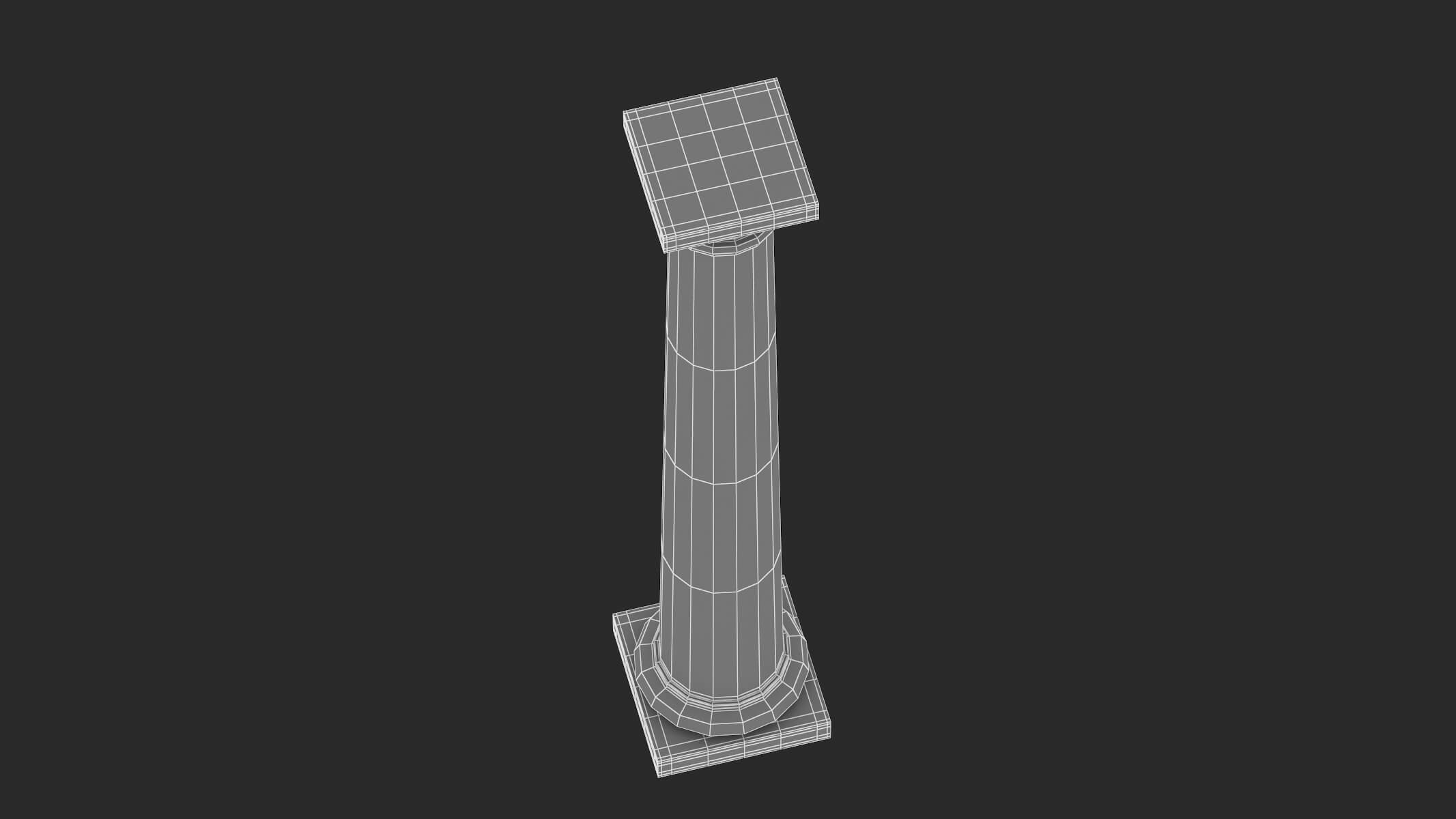 Tuscan Column - 3D Model by frezzy