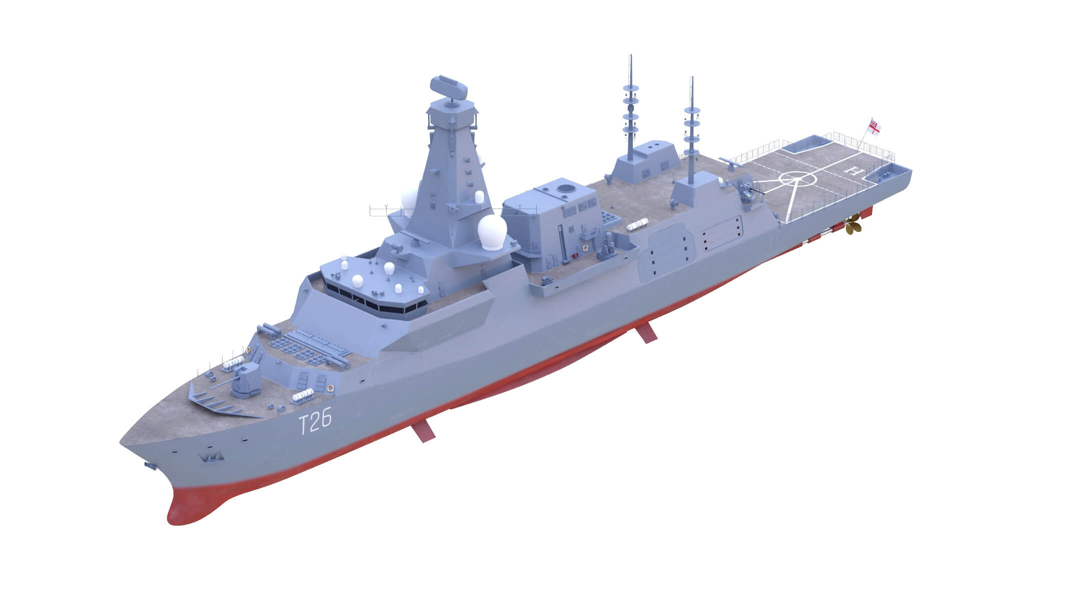 Type 26 Frigate - 3D Model by frezzy
