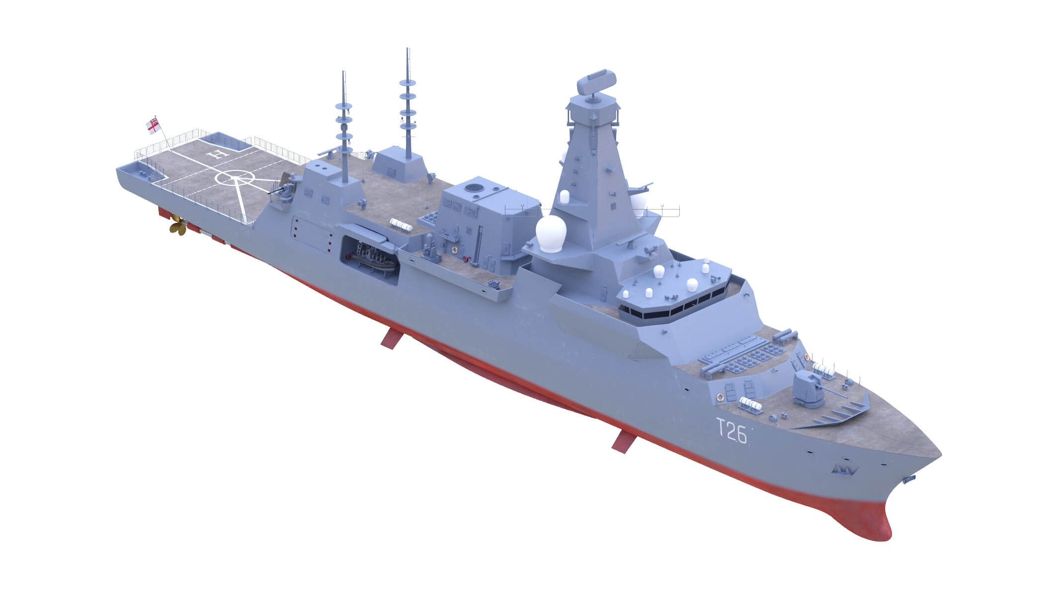 Type 26 Frigate - 3D Model by frezzy