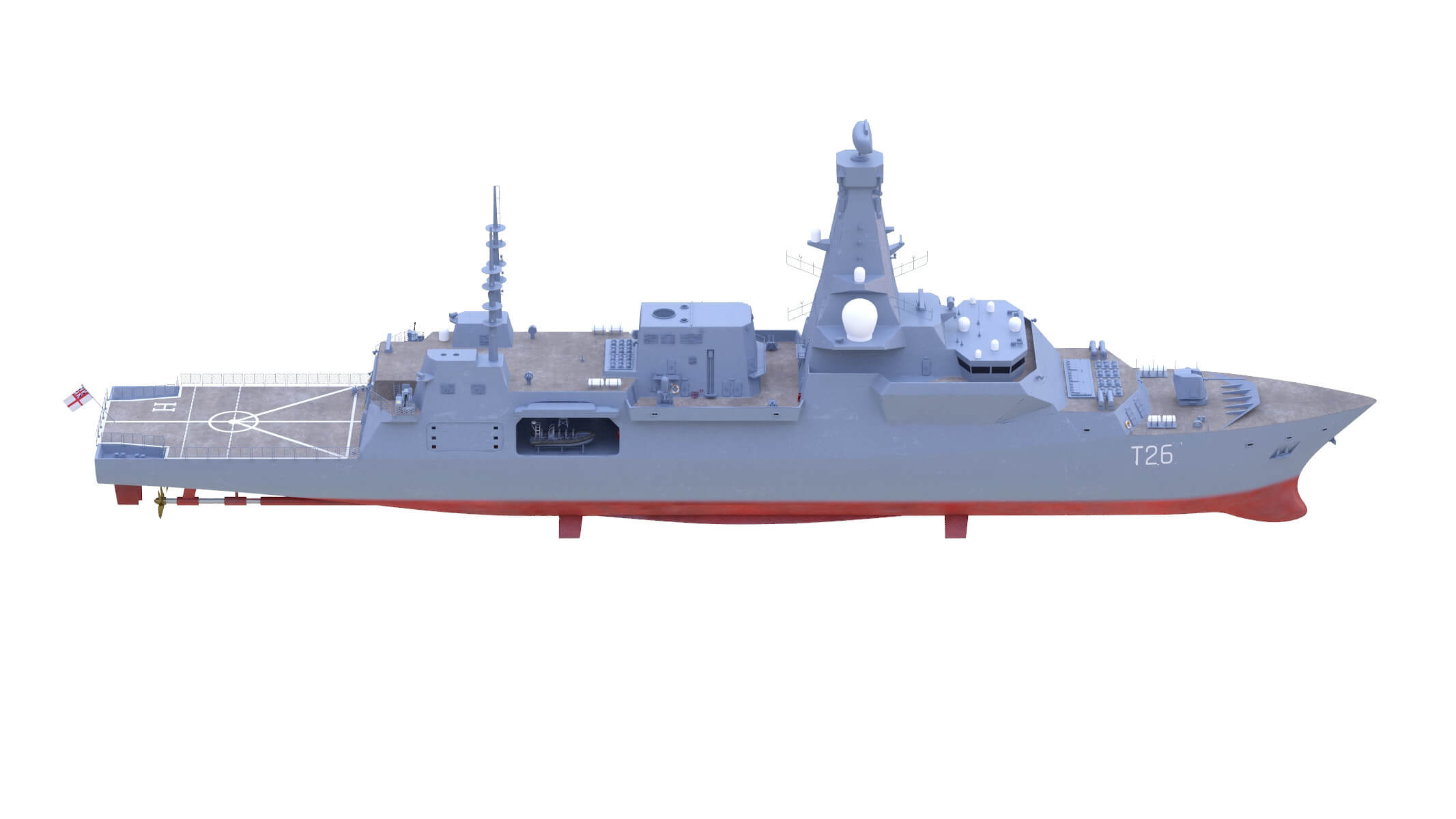 Type 26 Frigate - 3D Model by frezzy