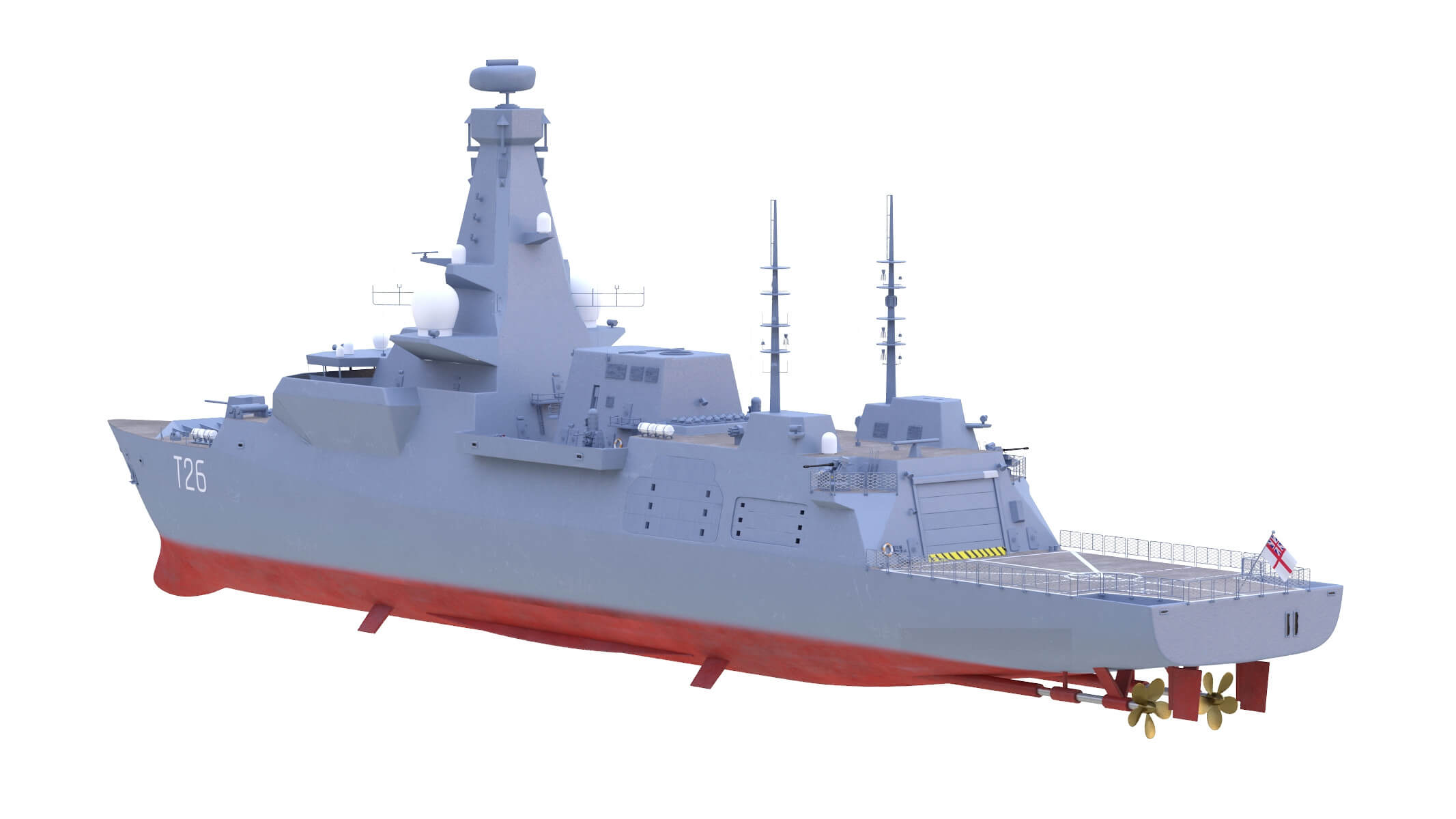 Type 26 Frigate - 3D Model by frezzy
